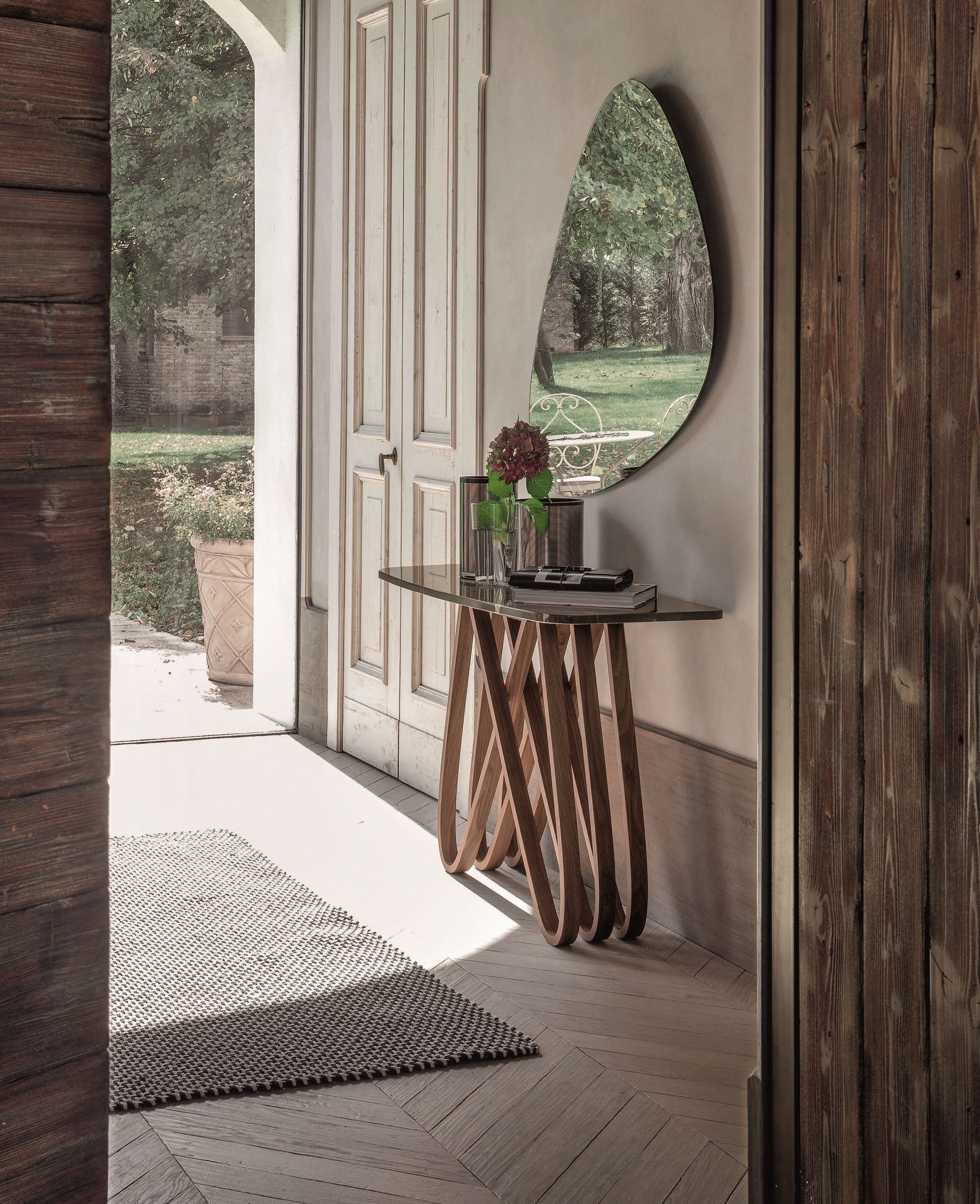 ARPA | Console table Demilune Carrara marble console table By Tonin ...