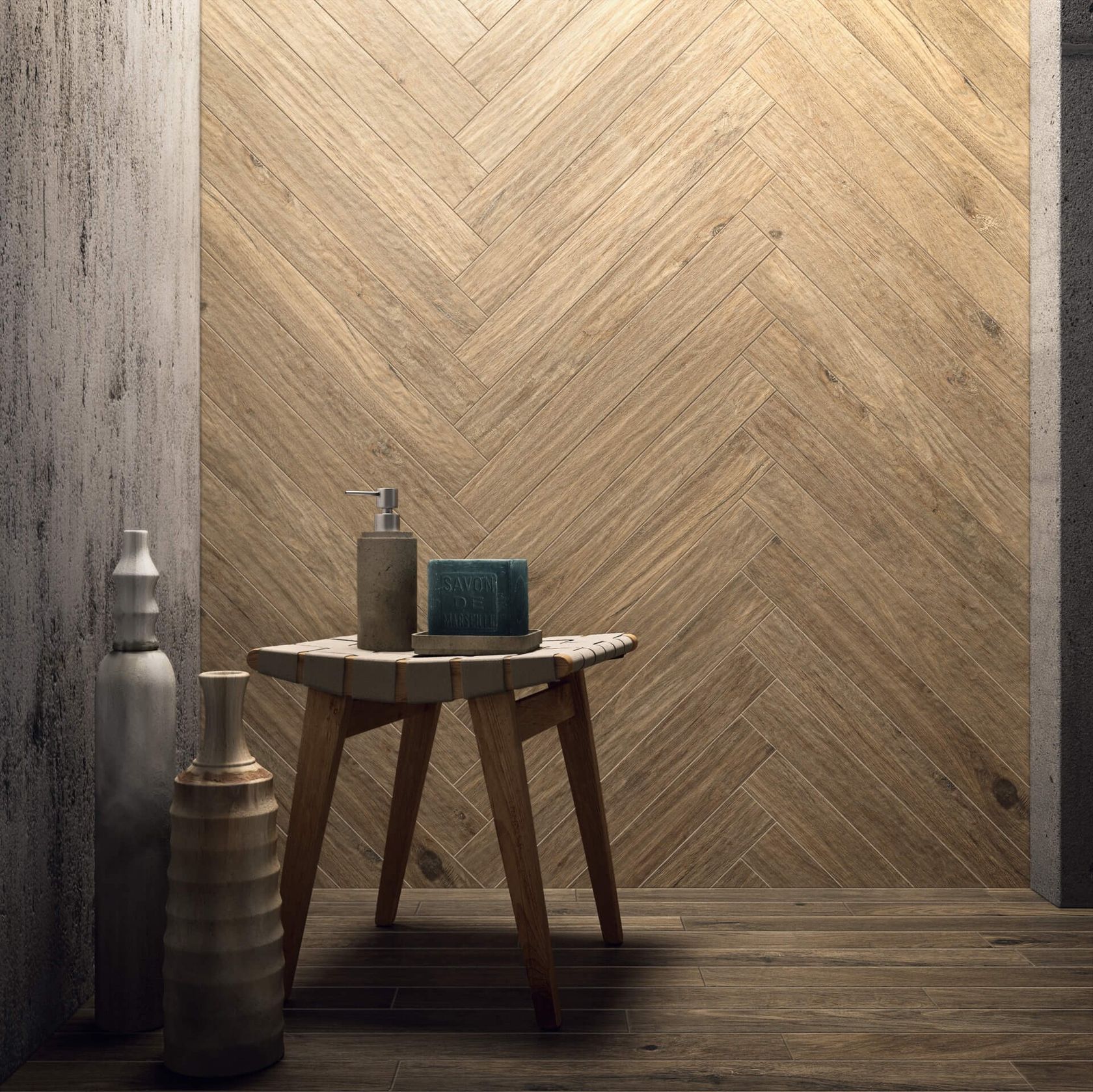 Porcelain stoneware wall/floor tiles with wood effect ARTHIS VAPOR ...