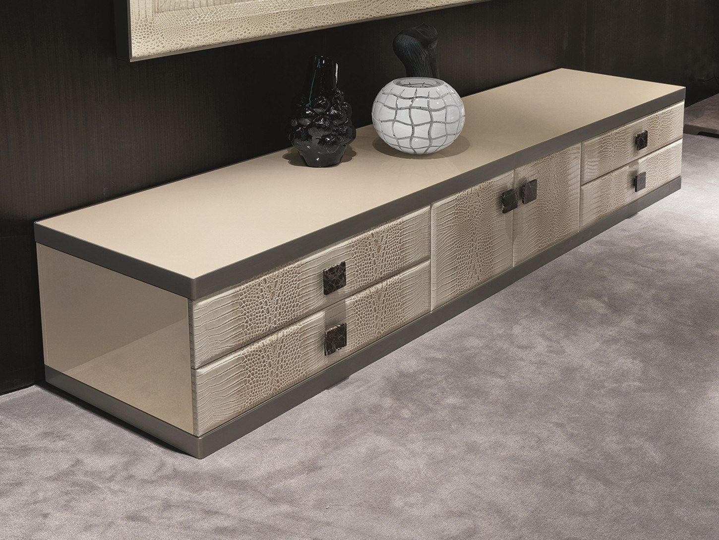 ASPEN | Leather sideboard Loveluxe Collection By Longhi design Giuseppe ...
