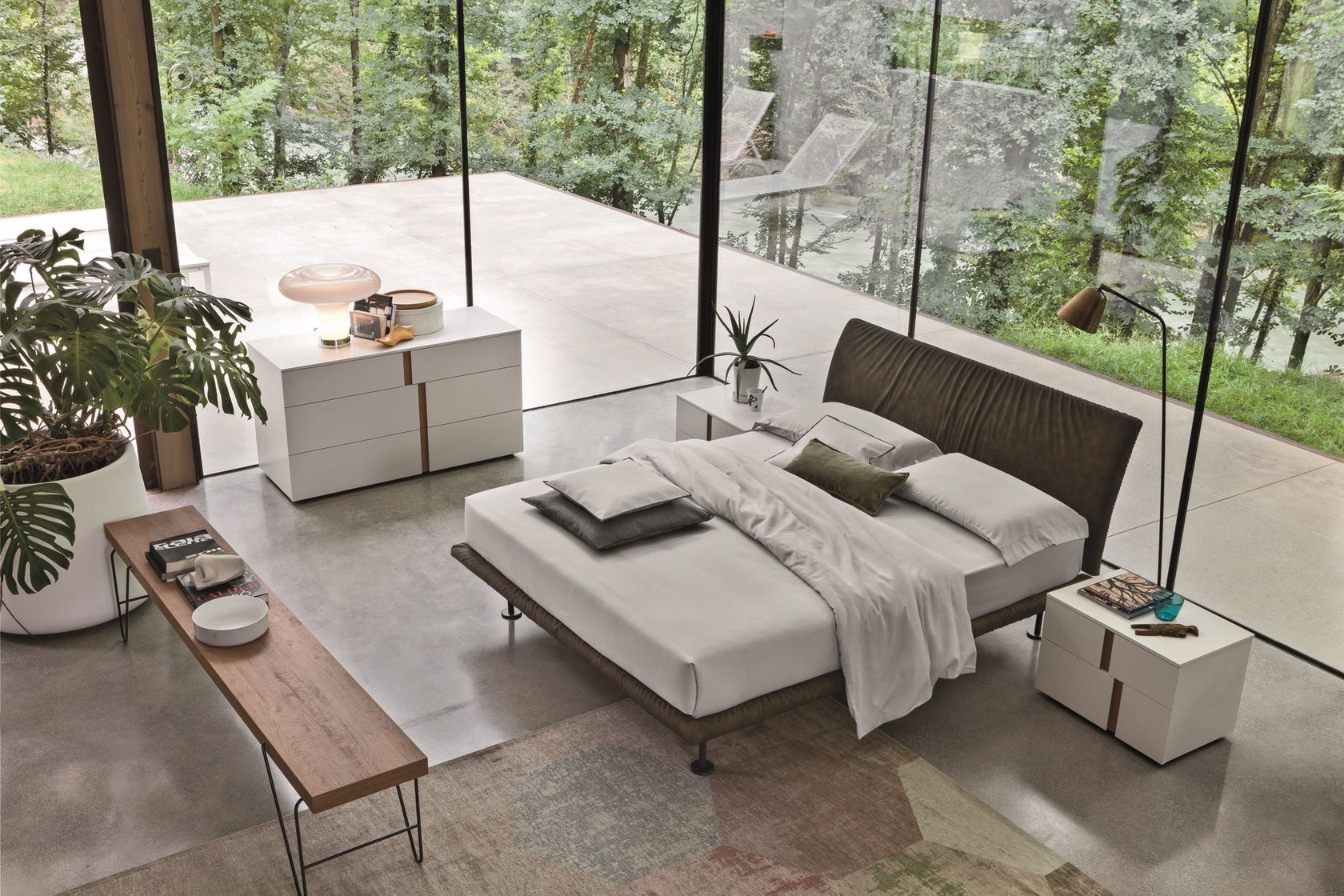 ATHENA | Lacquered bedside table Athena Collection By Gruppo Tomasella