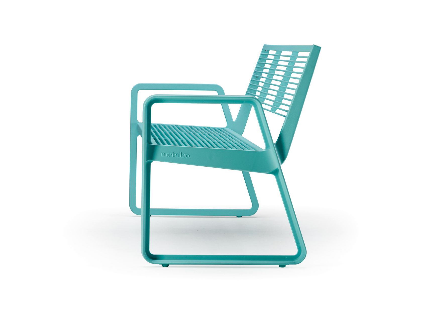 BAILO | Bench Steel bench with armrests By Metalco | design Massimo Tasca