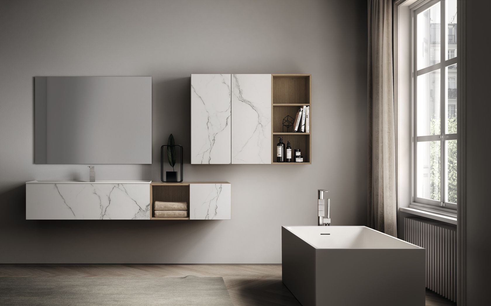 DOGMA BY AQUA | Arredo bagno completo Collezione Dogma by Aqua By Idea