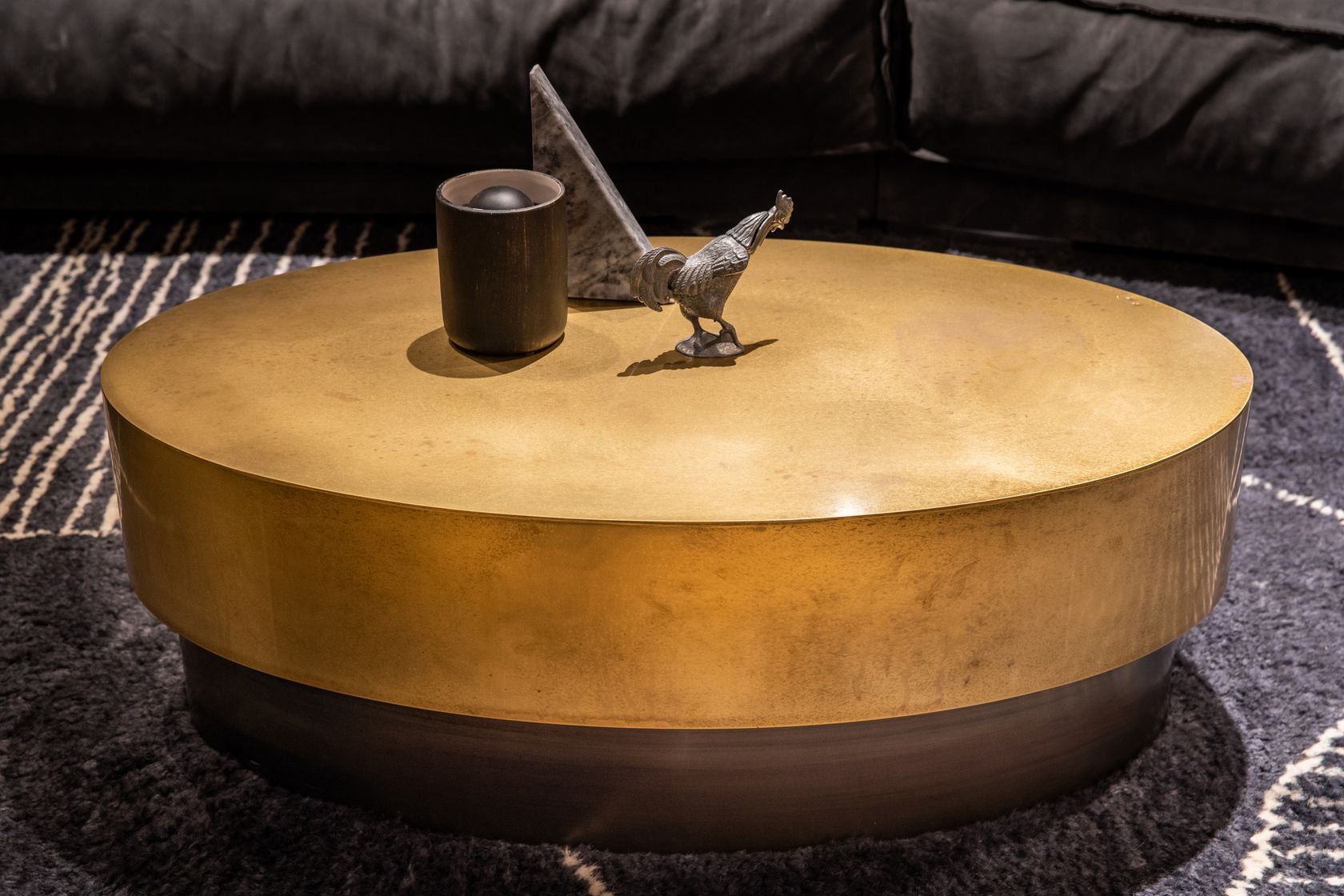 BAXTER - LOREN BRASS coffee table By In Stock