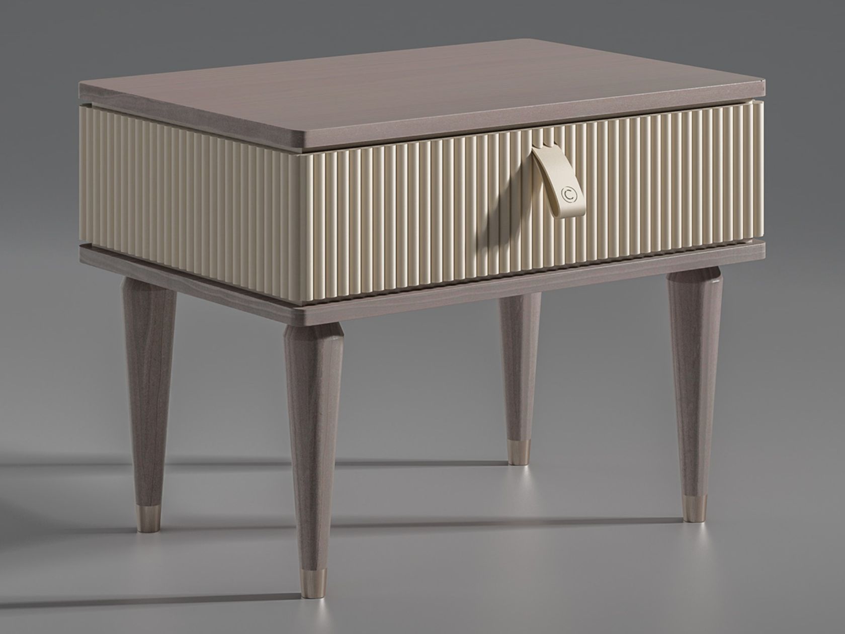 COCOON Wood veneer bedside table with drawers By CPRN HOMOOD | design ...