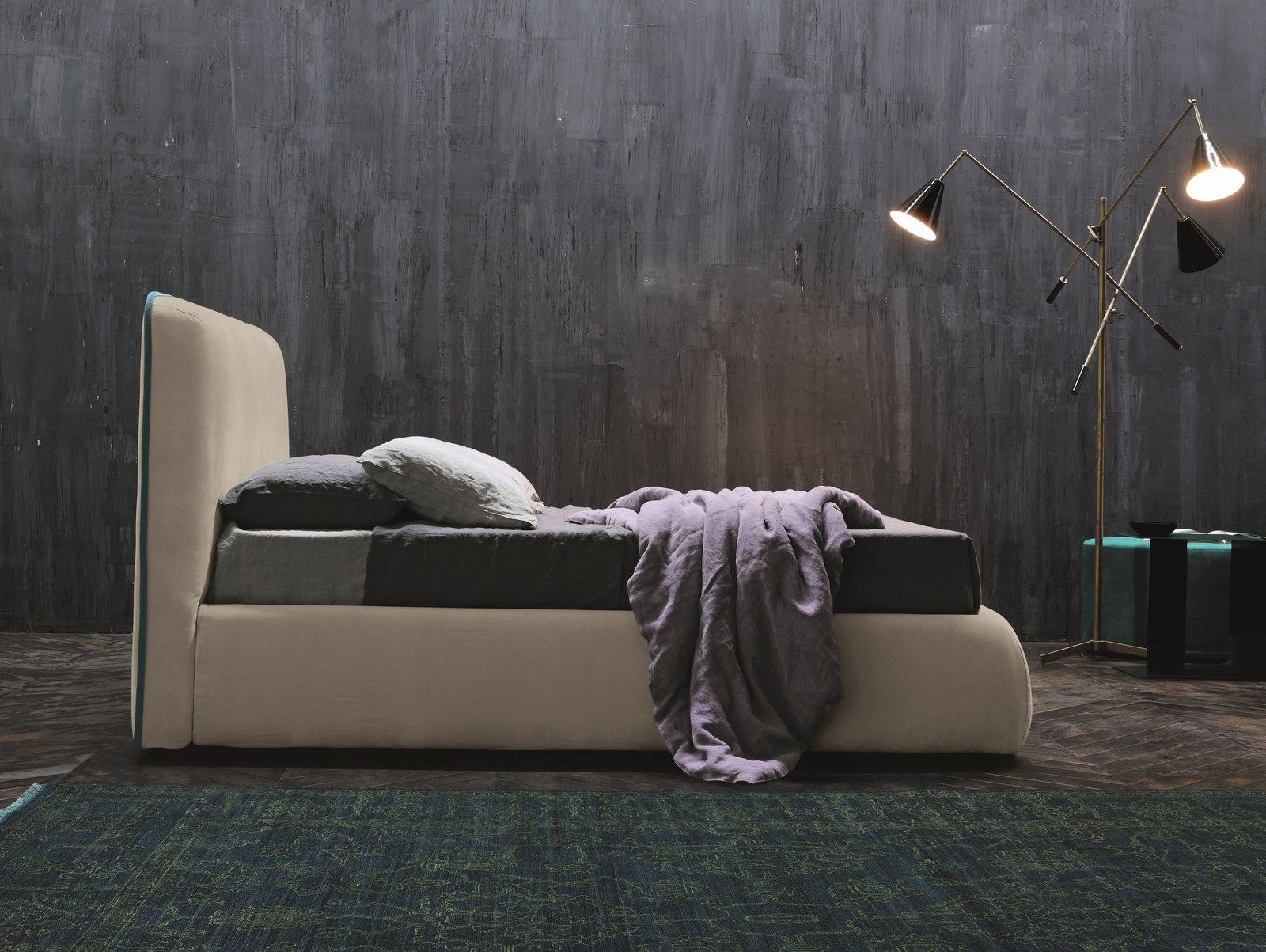 Storage bed with upholstered headboard BELLINI By Febal Casa design ...