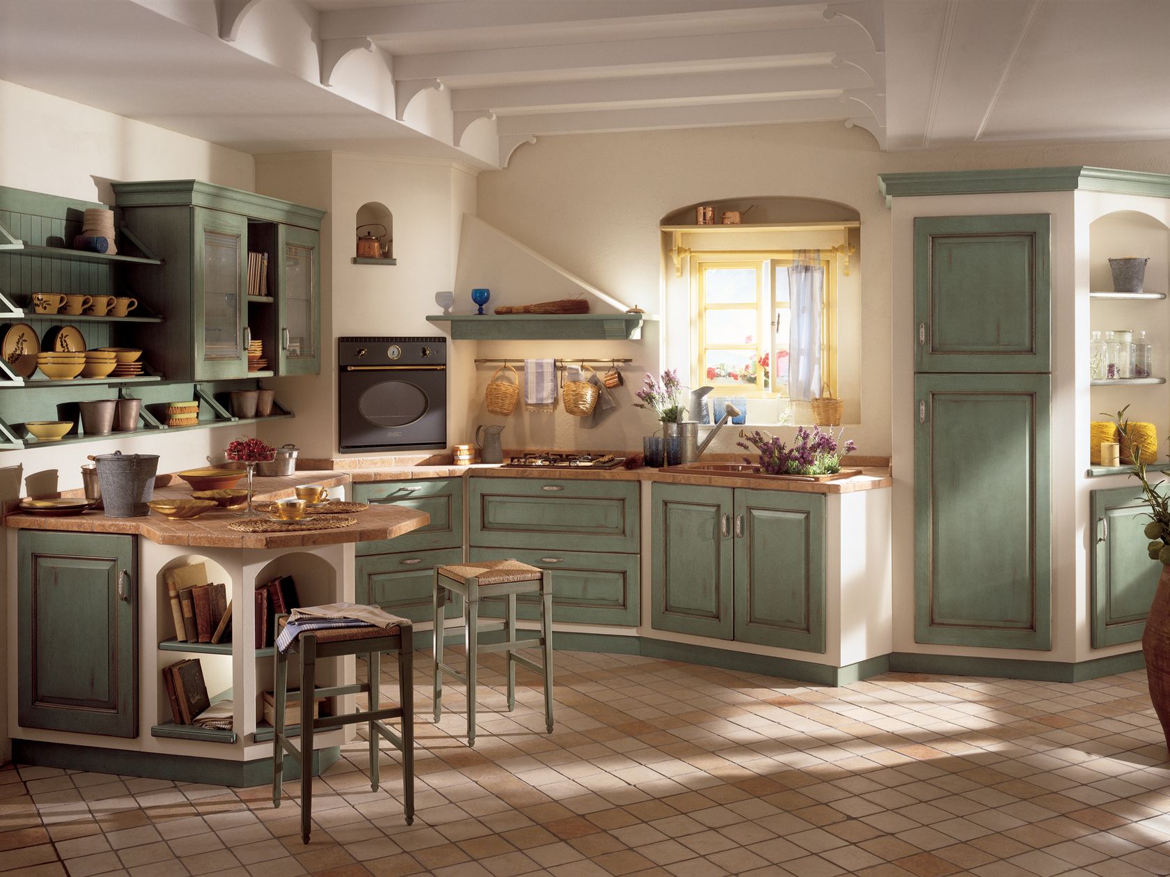 Fitted kitchen BELVEDERE Scavolini Line By Scavolini design Raffaello ...