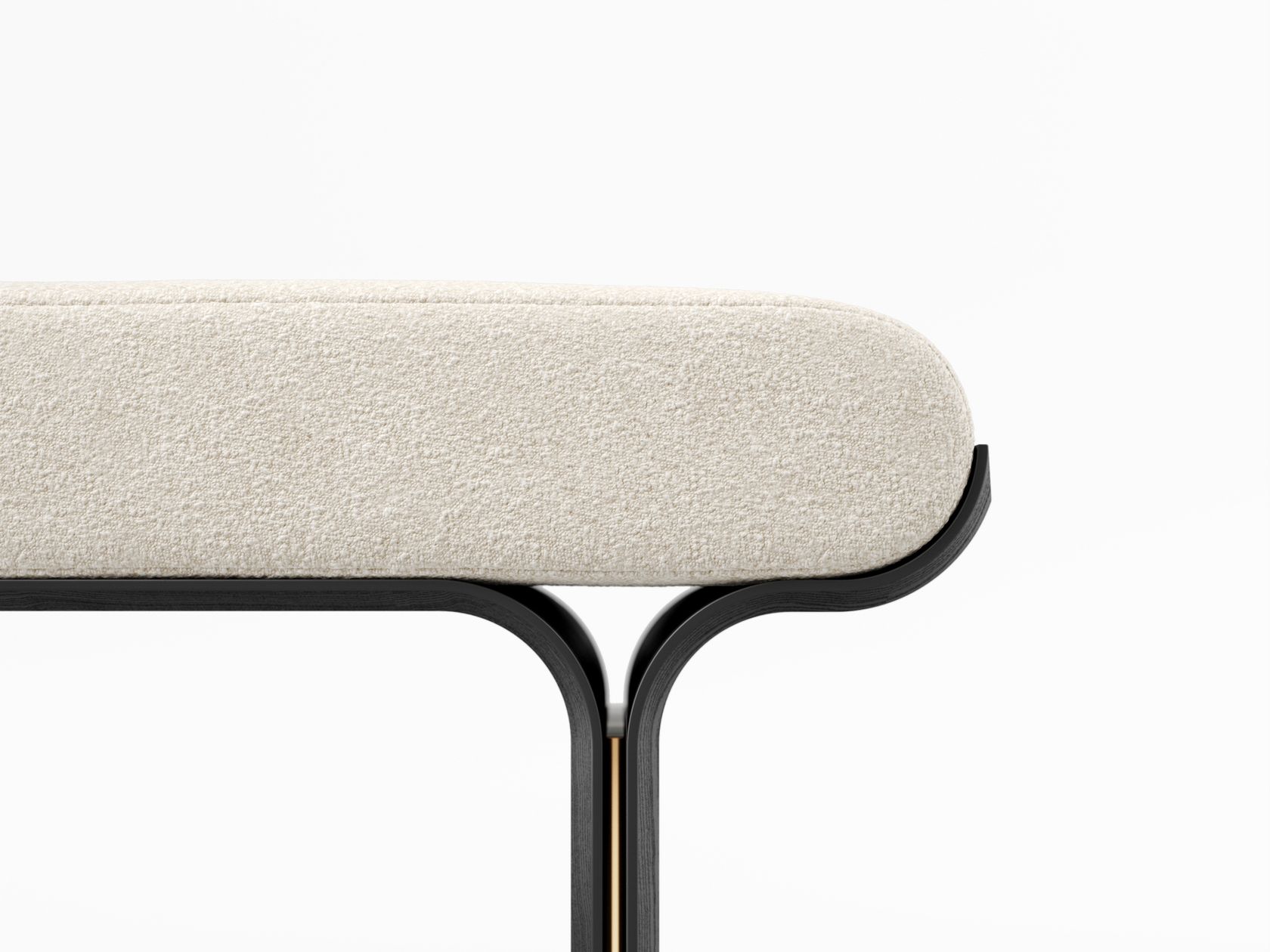 STAMI Upholstered bench By Gallotti&Radice | design Studiopepe