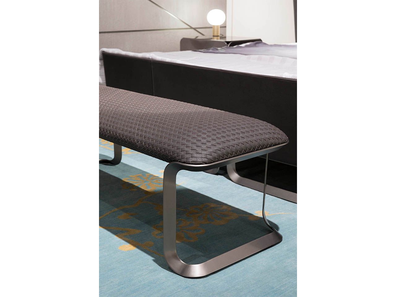 MILANO Upholstered leather bench By Turri | design SBGA | Blengini ...