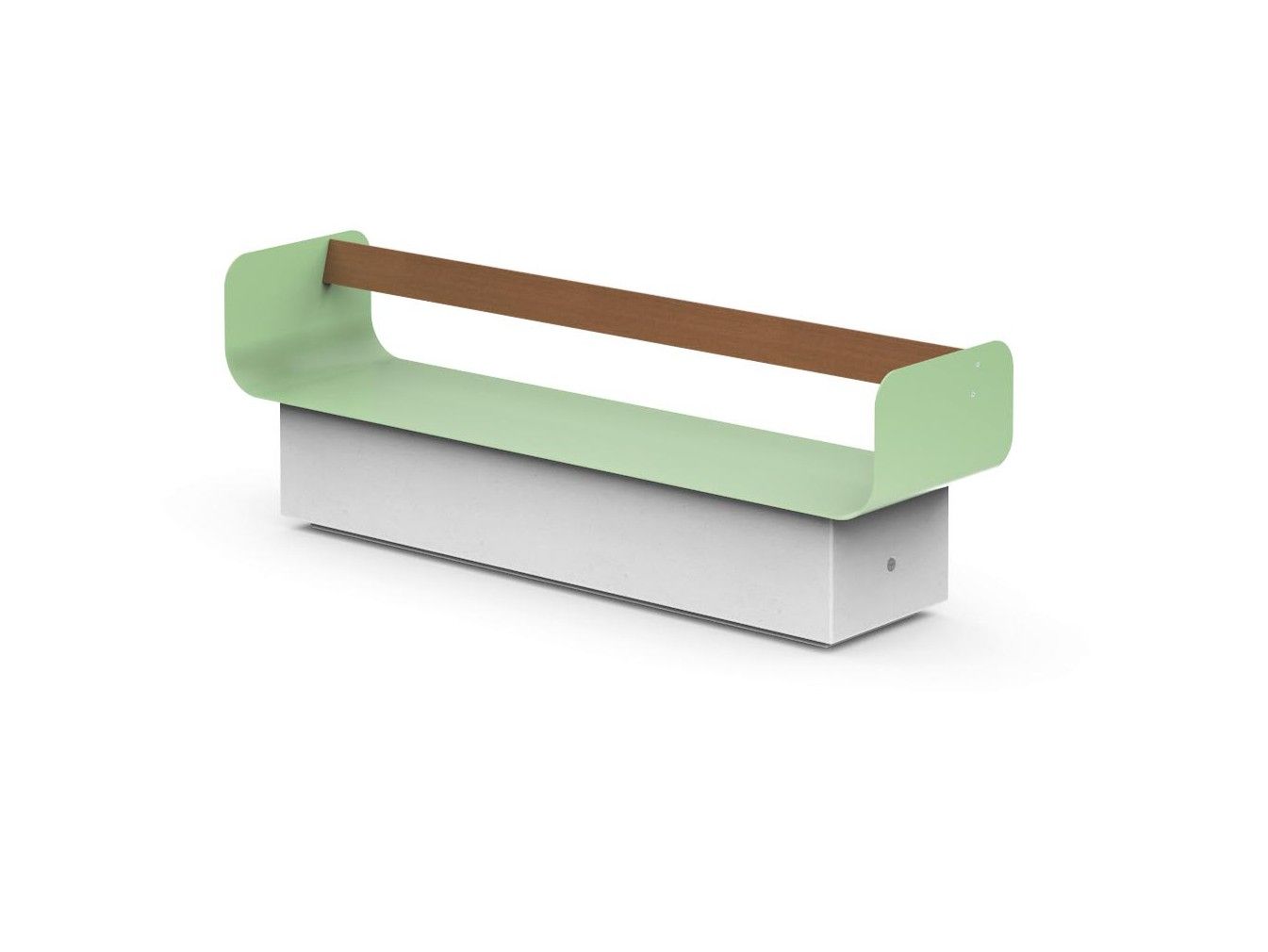 URBAN MIRROR | Bench with back Urban Mirror Collection By Metalco