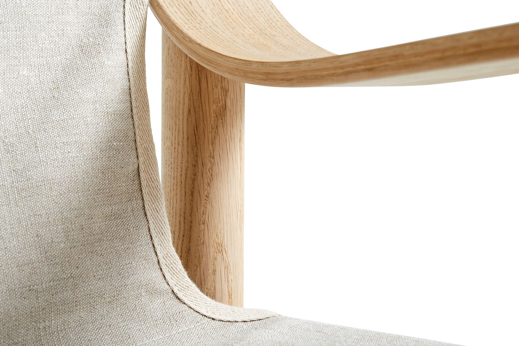 Canvas easy chair with armrests BERNARD CANVAS By Hay design Shane Schneck
