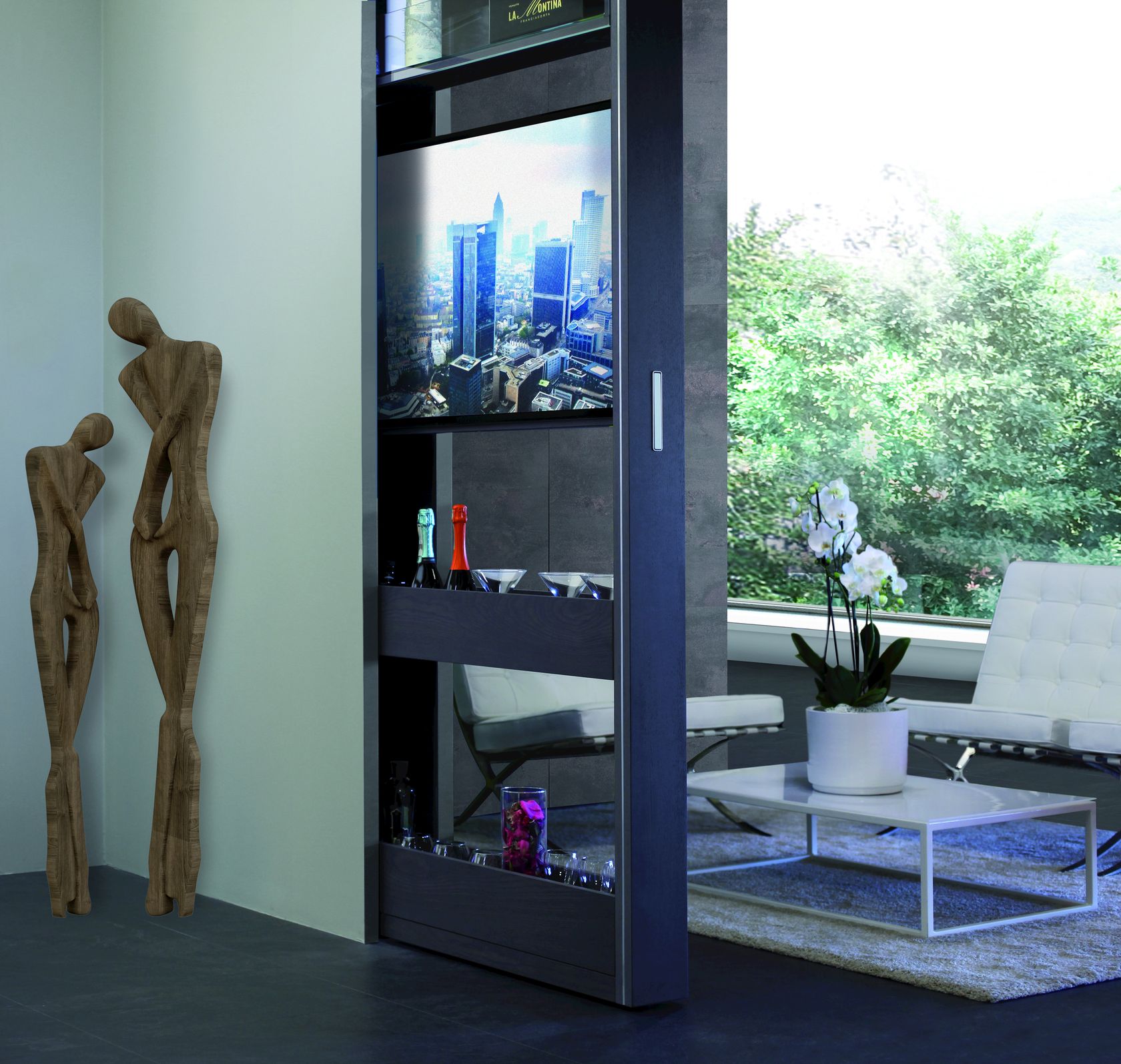 Counter frame with TV cabinet BIGFOOT® MODULE TV Bigfoot® Collection By ...