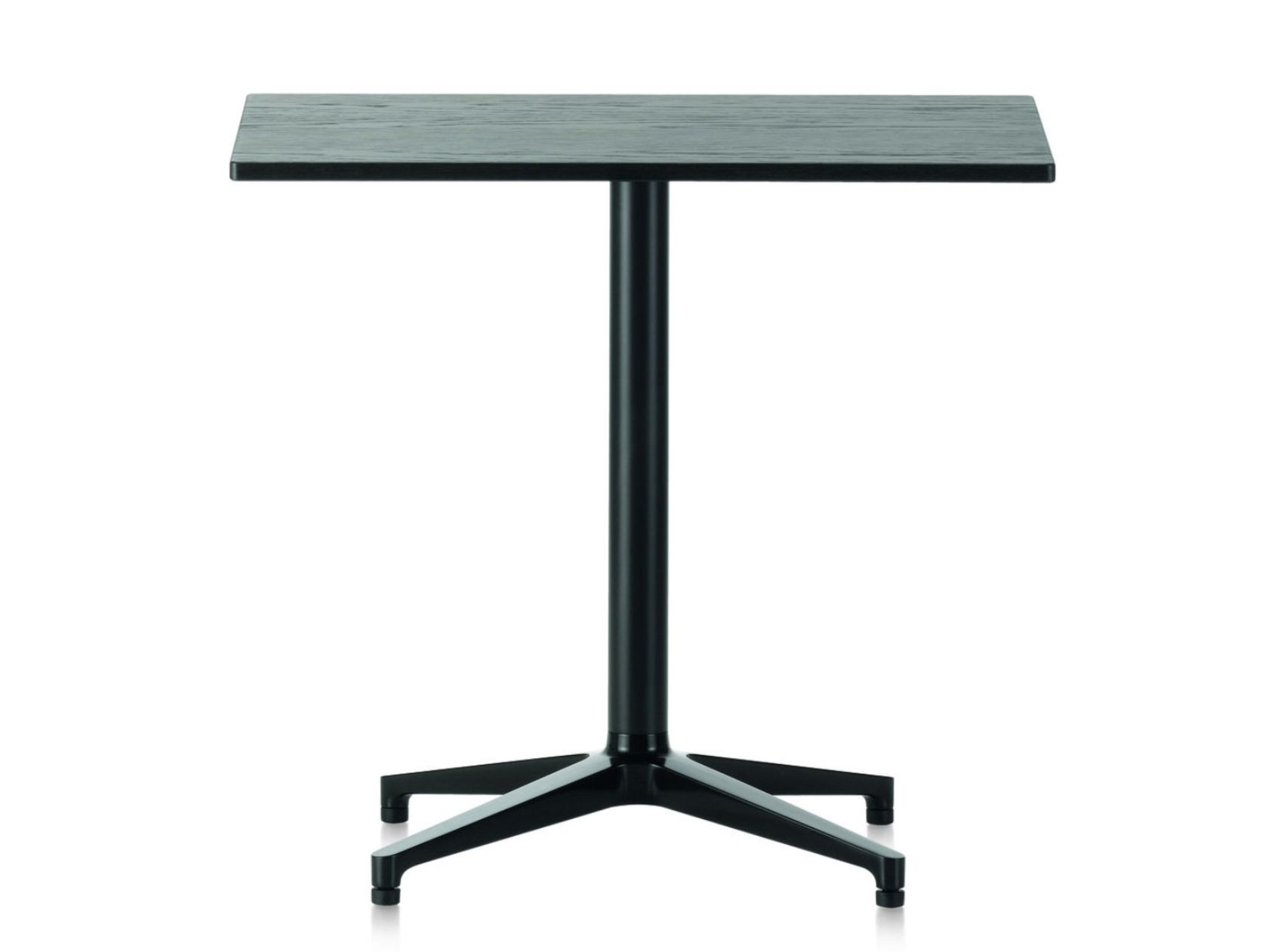 BISTRO TABLE Rectangular steel and wood table with star base By Vitra ...