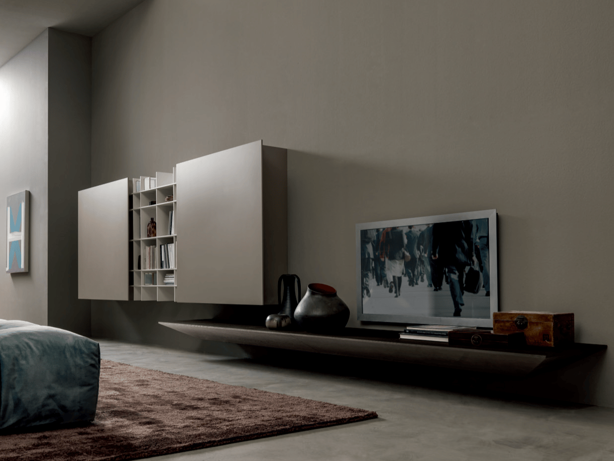 BLADE | Wooden storage wall Blade Collection By MODULNOVA