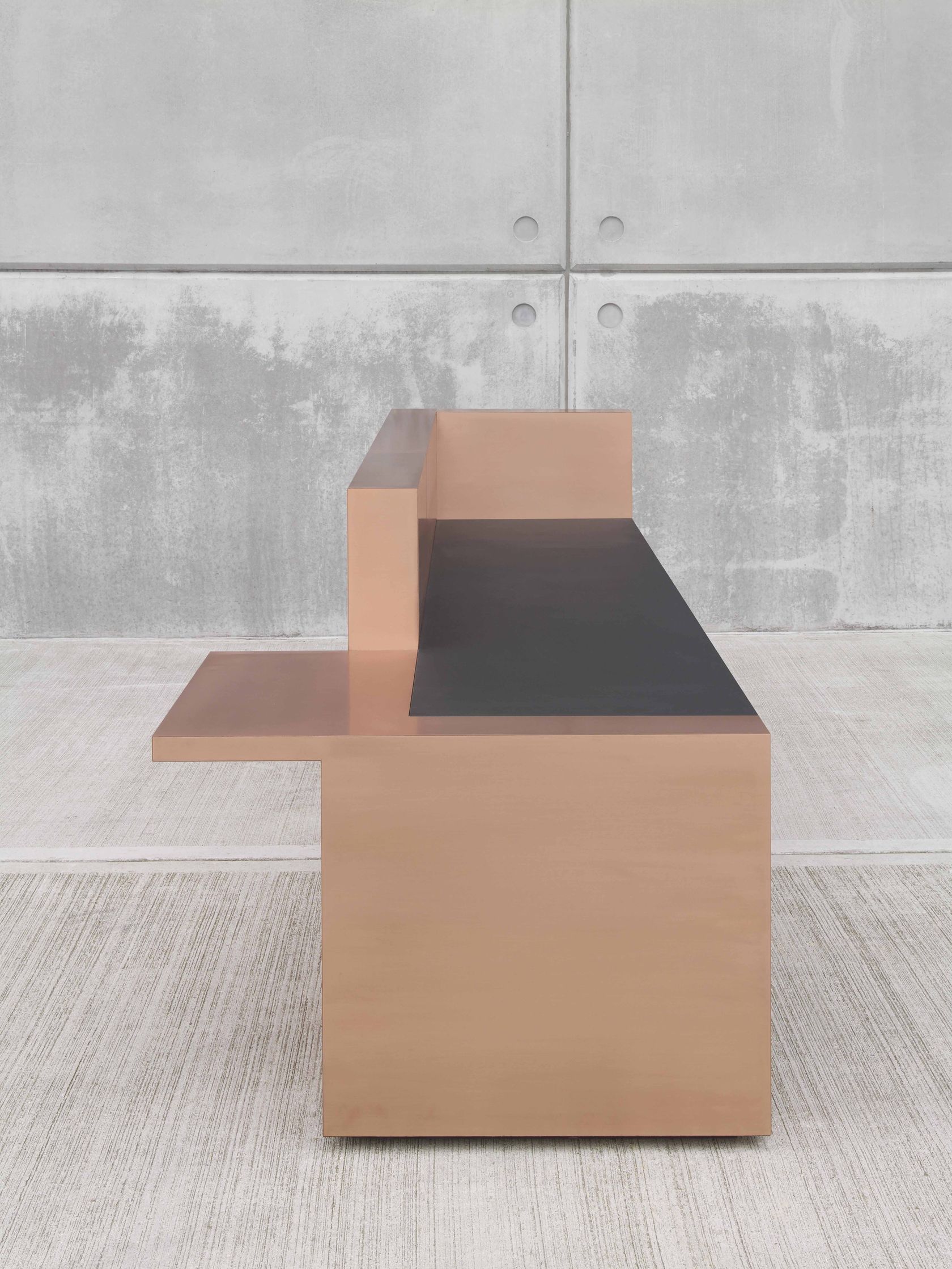 BLOK | Copper Reception desk Blok Collection By Isomi design Paul Crofts