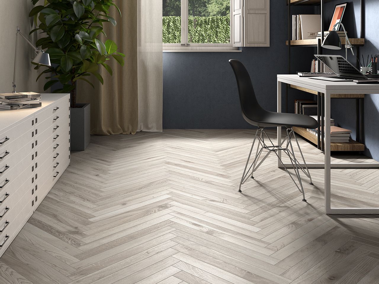 Indoor/outdoor porcelain stoneware wall/floor tiles with wood effect ...
