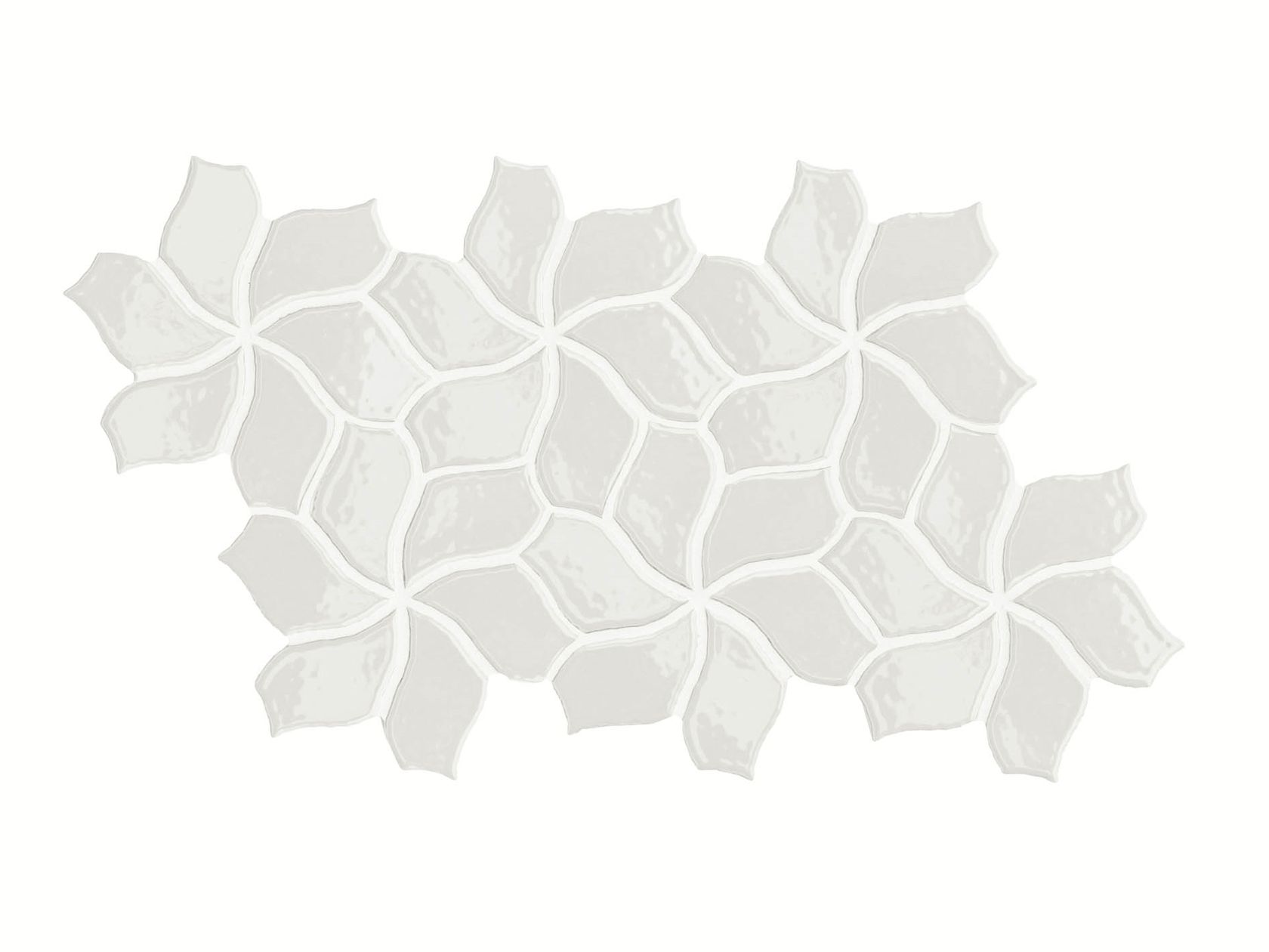 BOTANICA FLOWER WHITE GLOSSY Flooring By Mutina | design Tokujin Yoshioka