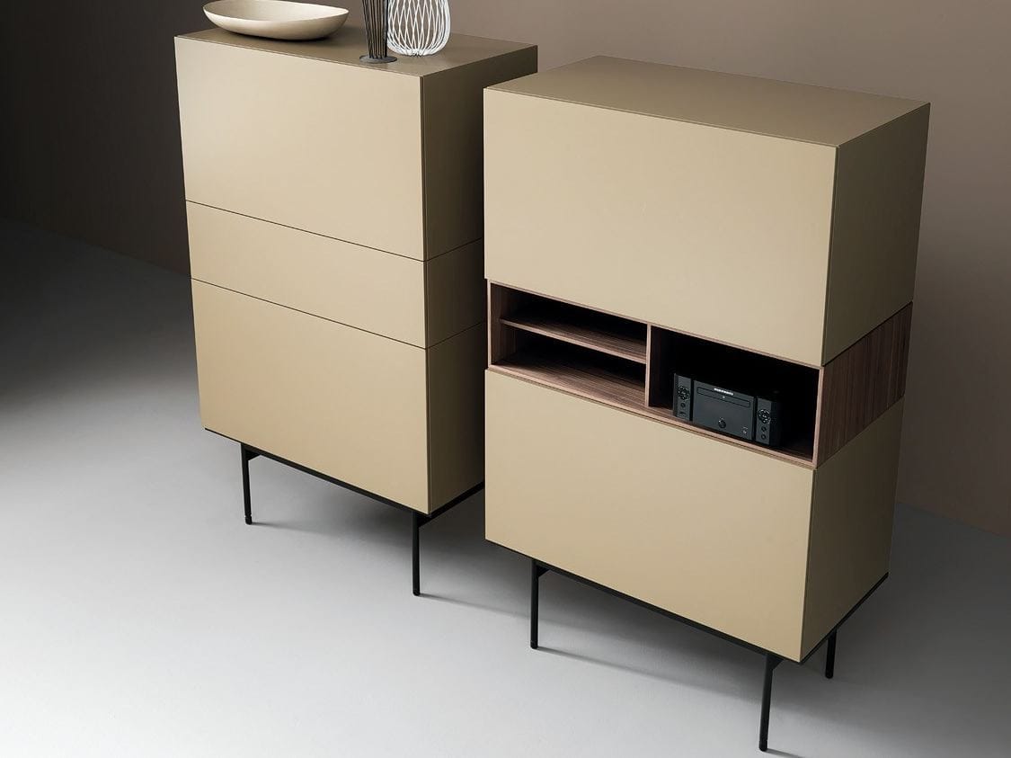 BRICK | Highboard with flap doors Brick Collection By Caccaro design ...