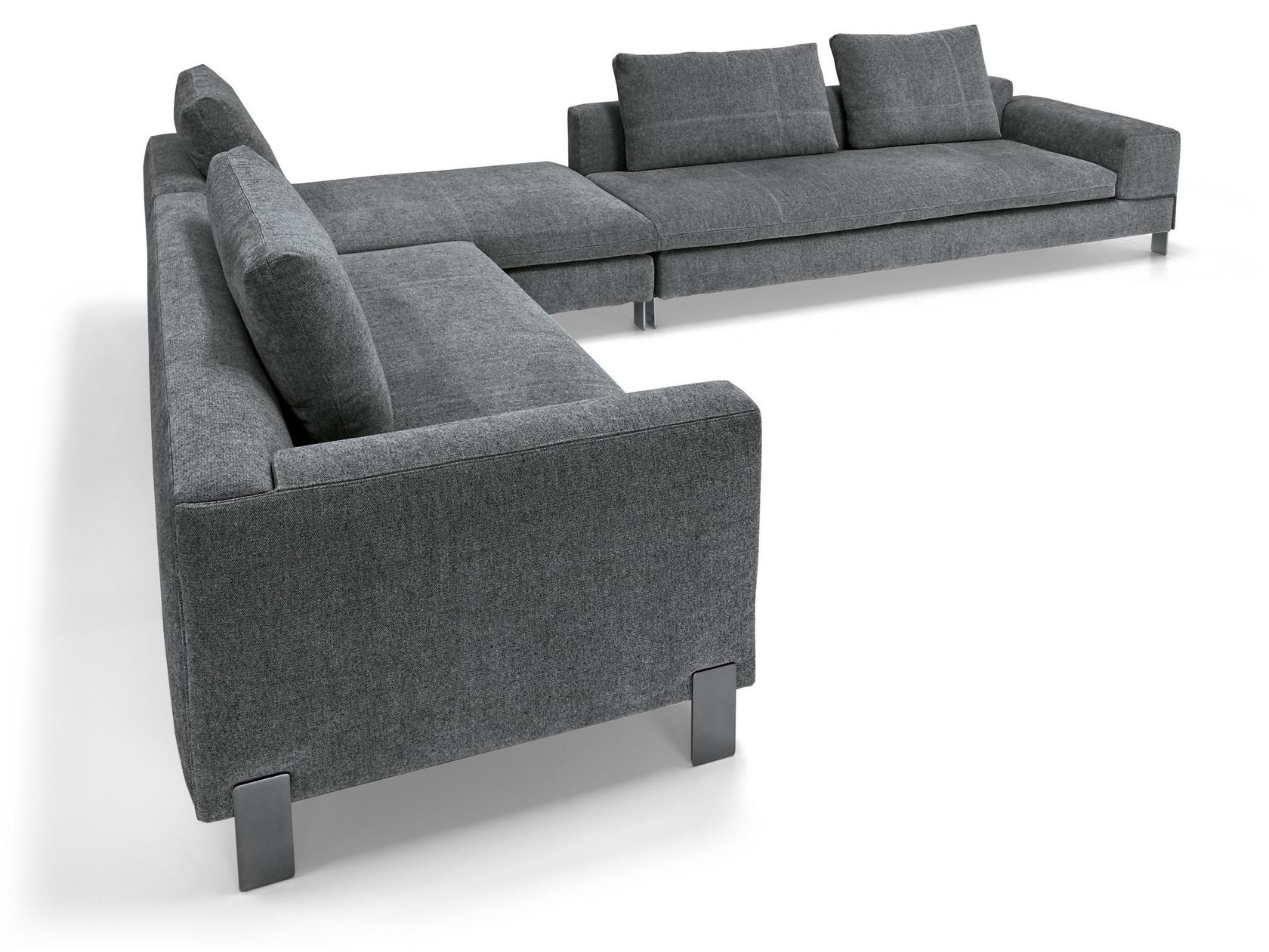 BROWN SUGAR | Corner sofa Corner fabric sofa By Arketipo | design Mauro Lipparini