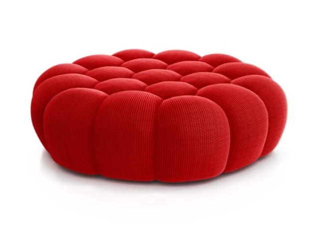 BUBBLE Round technical fabric pouf By Roche Bobois | design Sacha Lakic