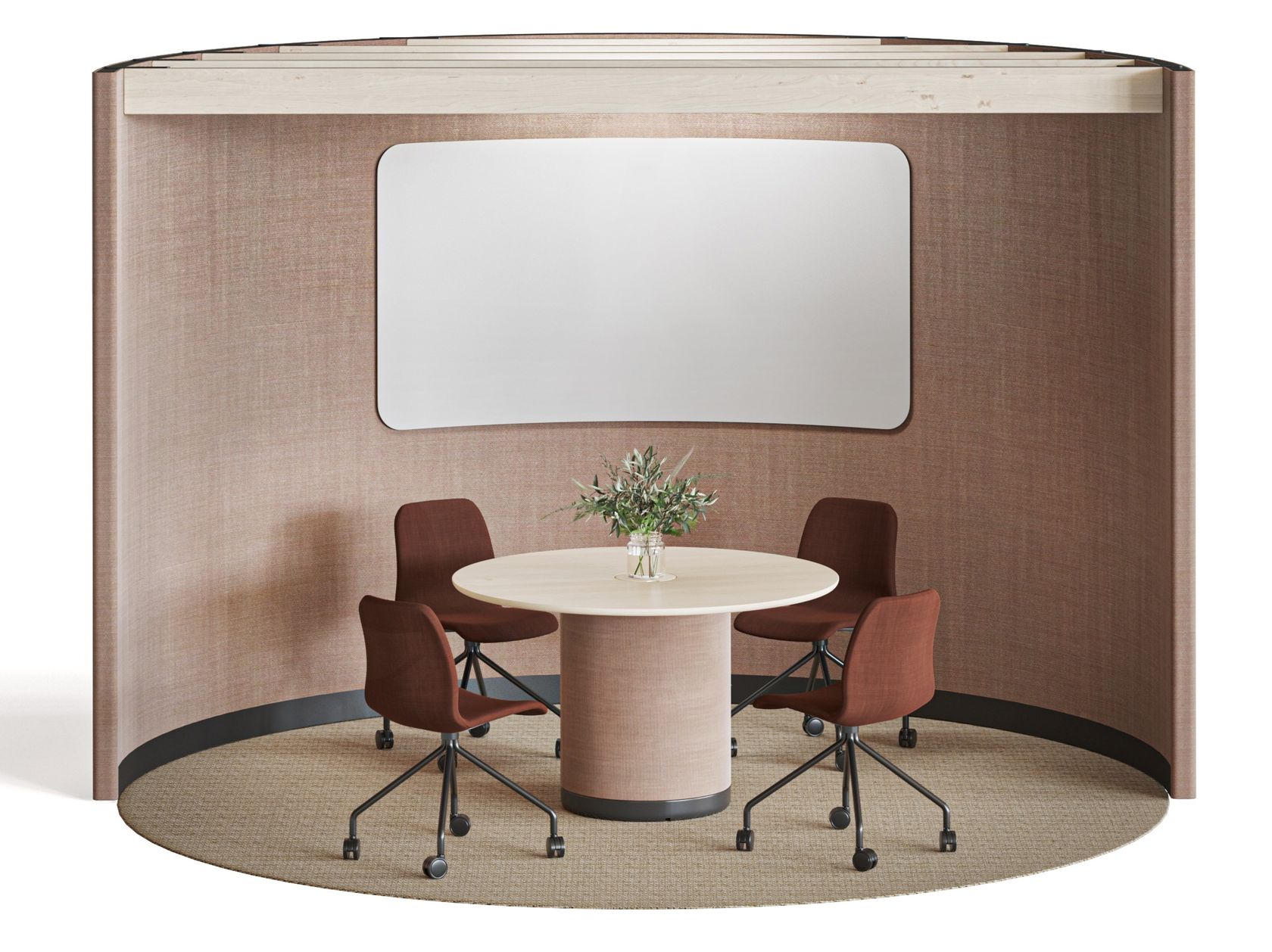 BUILDUP MEETING PAVILION R4 Multimedia office booth By Glimakra of ...