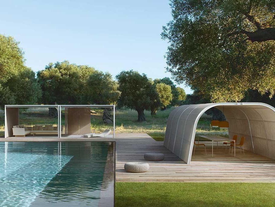 Wooden gazebo CABANNE MODULO VERANDA By Paola Lenti design Bestetti ...