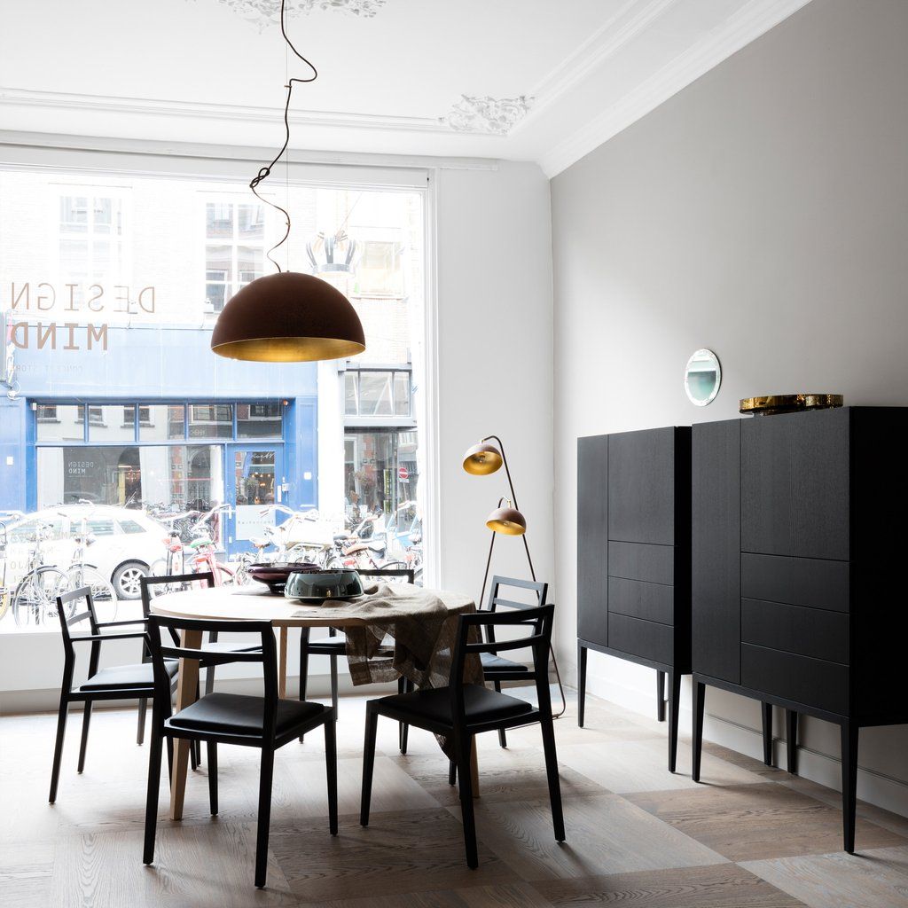 Wooden highboard with doors CABINET LARGE By MINT FACTORY