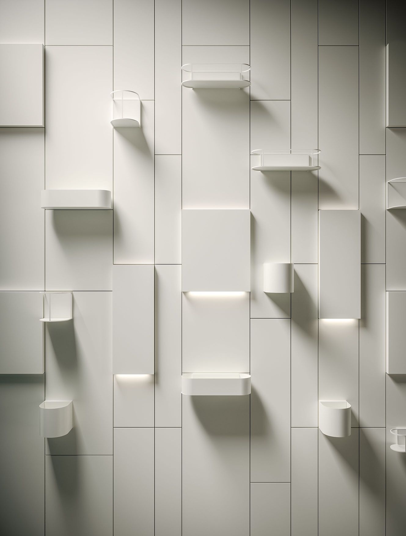 CADDY LIGHT Metal boiserie with integrated lighting By Ronda Design ...