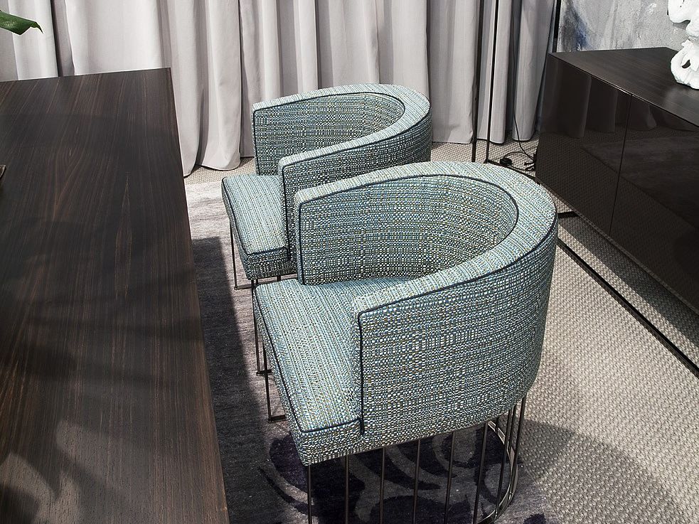 Poltroncina imbottita in tessuto CANDY By ERBA ITALIA design Giorgio ...