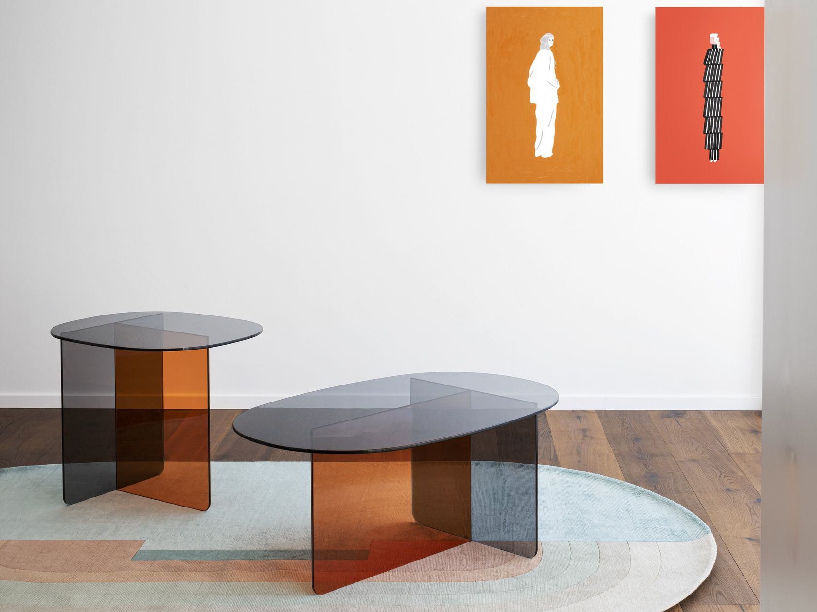 CHAP | Glass coffee table By Miniforms design Matteo Zorzenoni