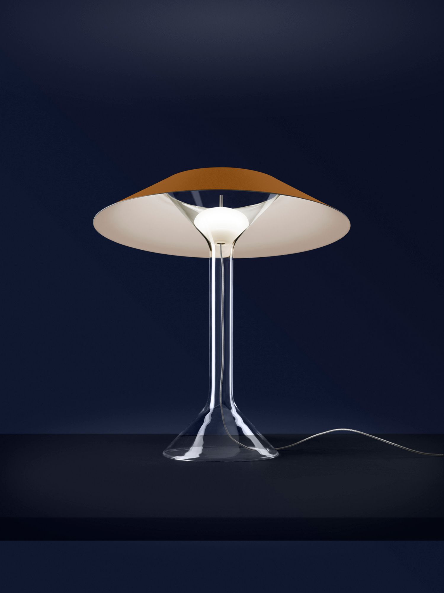 CHAPEAUX M Painted steel and borosilicate glass table lamp By Foscarini ...