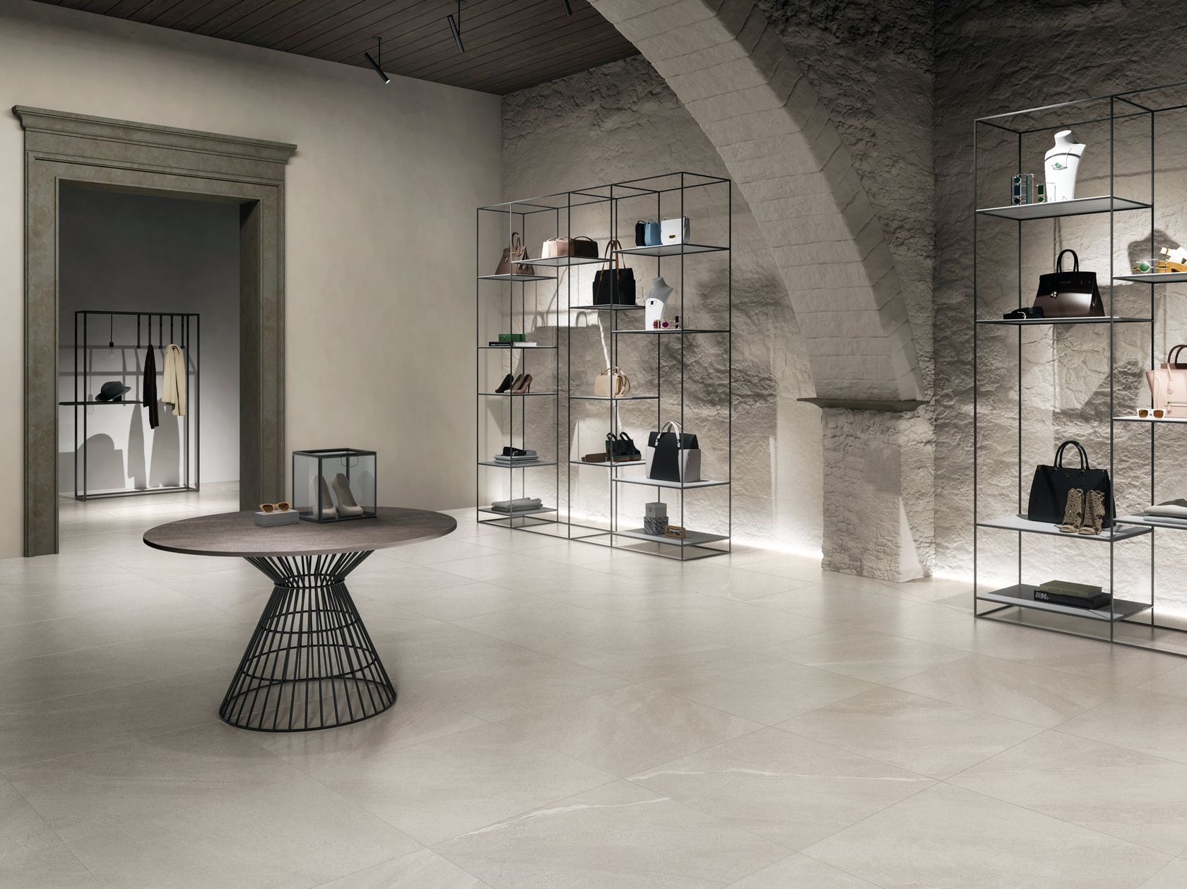 Porcelain stoneware wall/floor tiles with stone effect CHORUS WHITE By ...