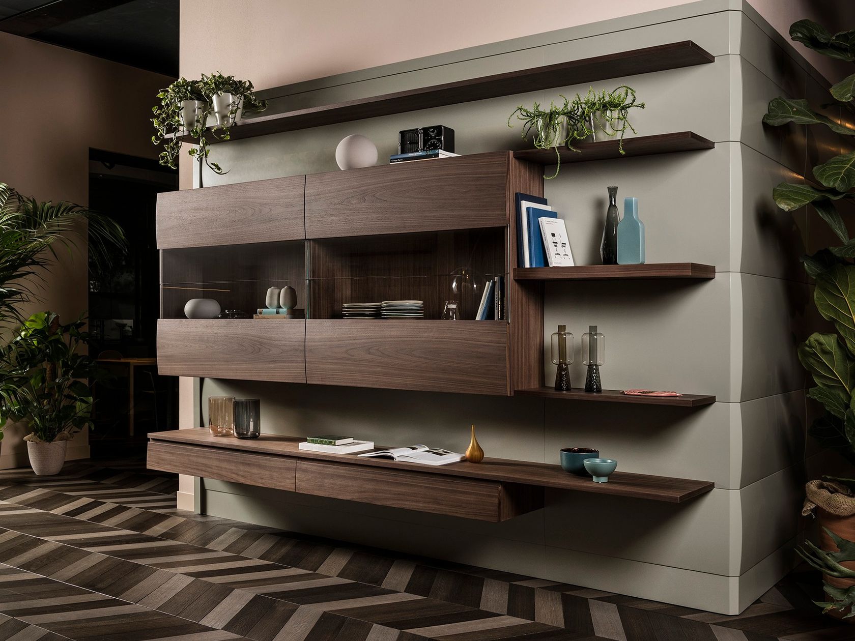 CHRONOS | Storage wall Chronos Collection By L'Ottocento