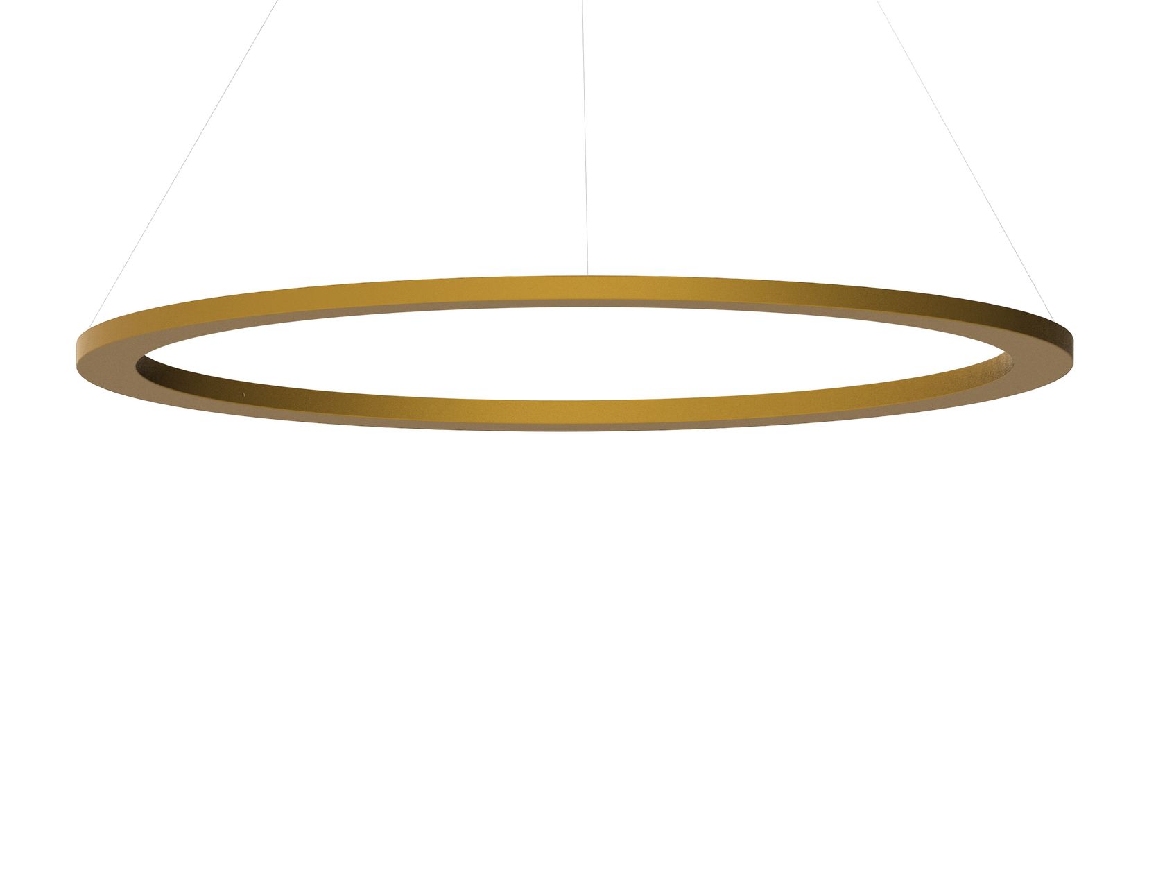 Indirect light pendant lamp CIRCULAR SLIM By Martinelli Luce