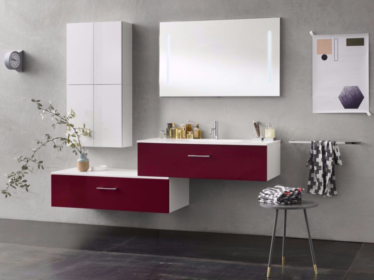 CITY - Composizione 1 Sistema bagno componibile By INDA®