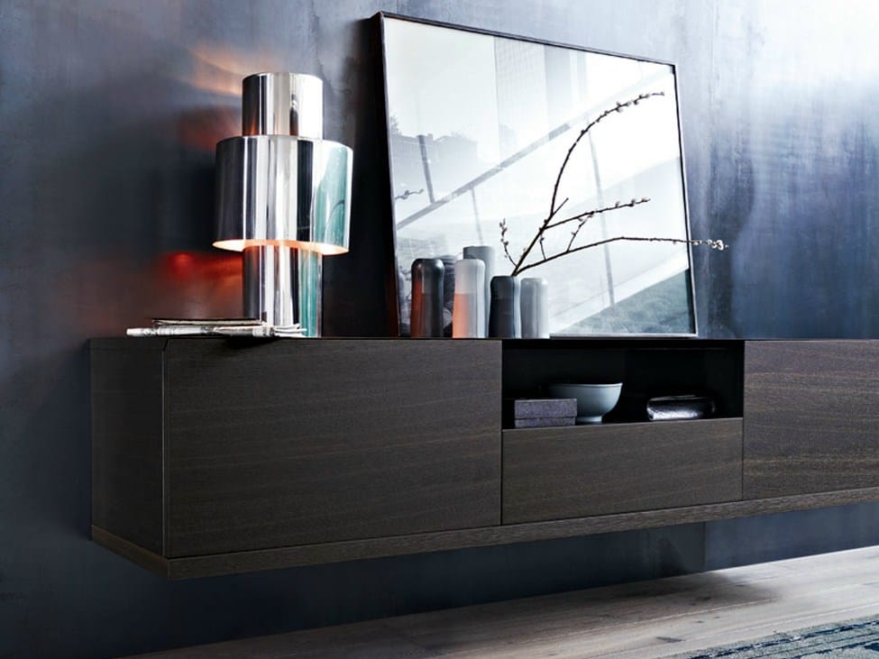 Suspended wood veneer sideboard CLASS | Suspended sideboard Class ...
