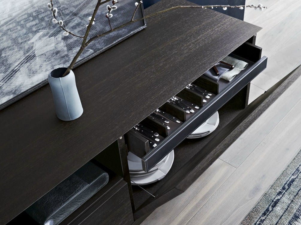 Suspended wood veneer sideboard CLASS | Suspended sideboard Class ...