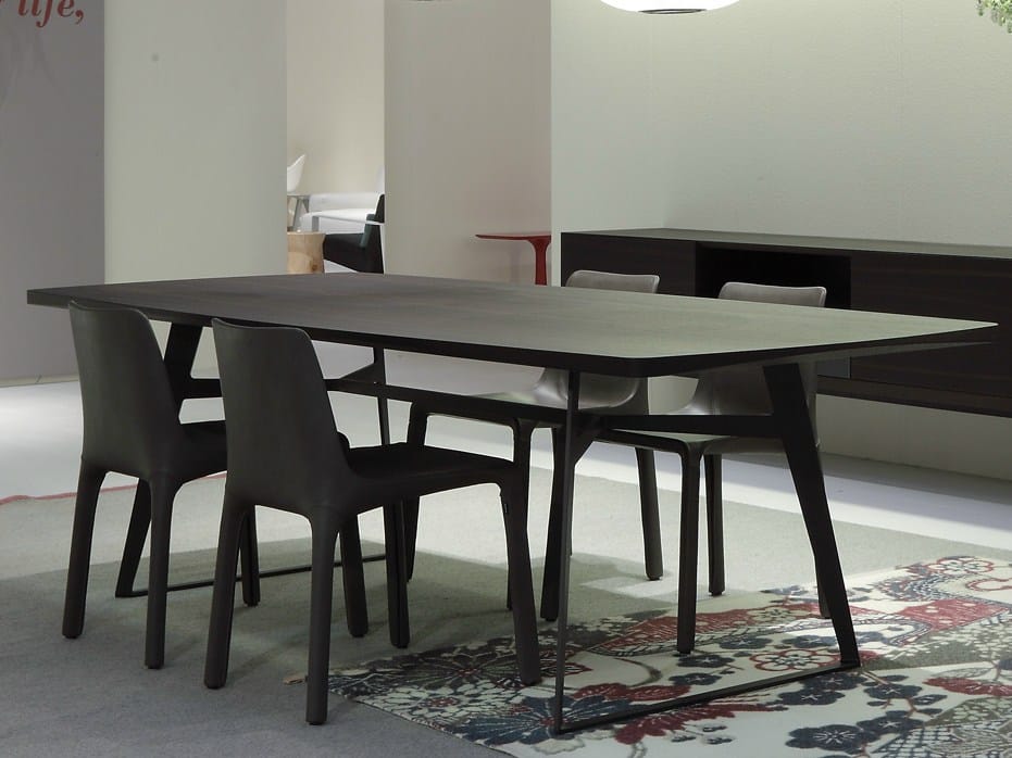 Rectangular wood veneer table CLIPPER | Table By poliform design Carlo ...