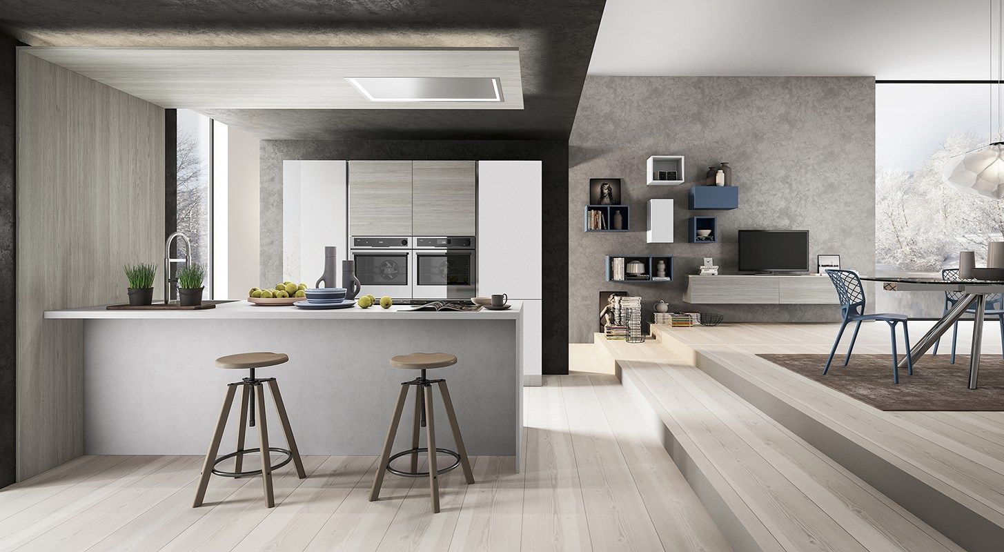 CLOE | Kitchen with peninsula By ARREDO 3