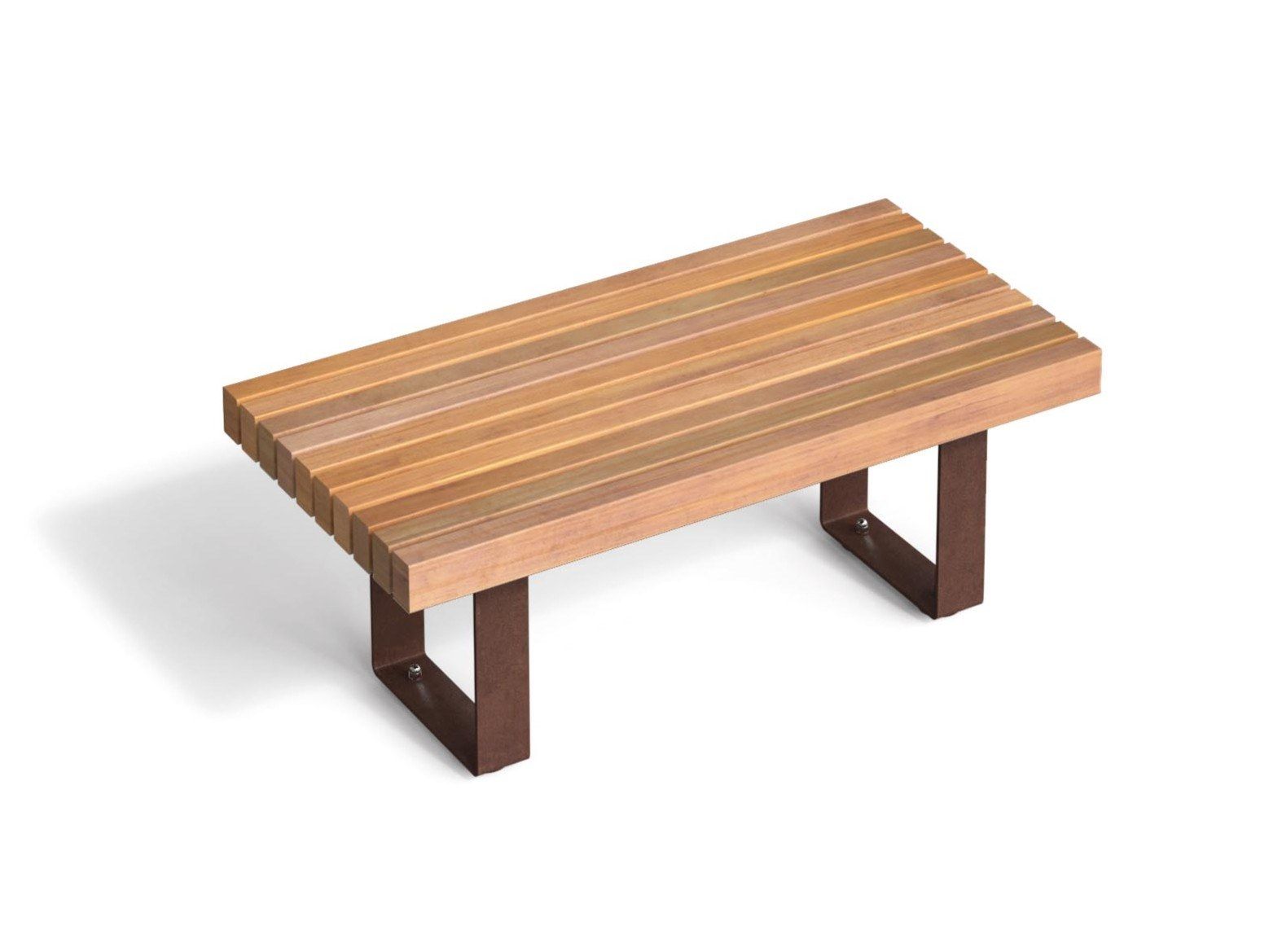 COBRA CV | CO Backless wooden bench By Metalco | design Massimo Tasca