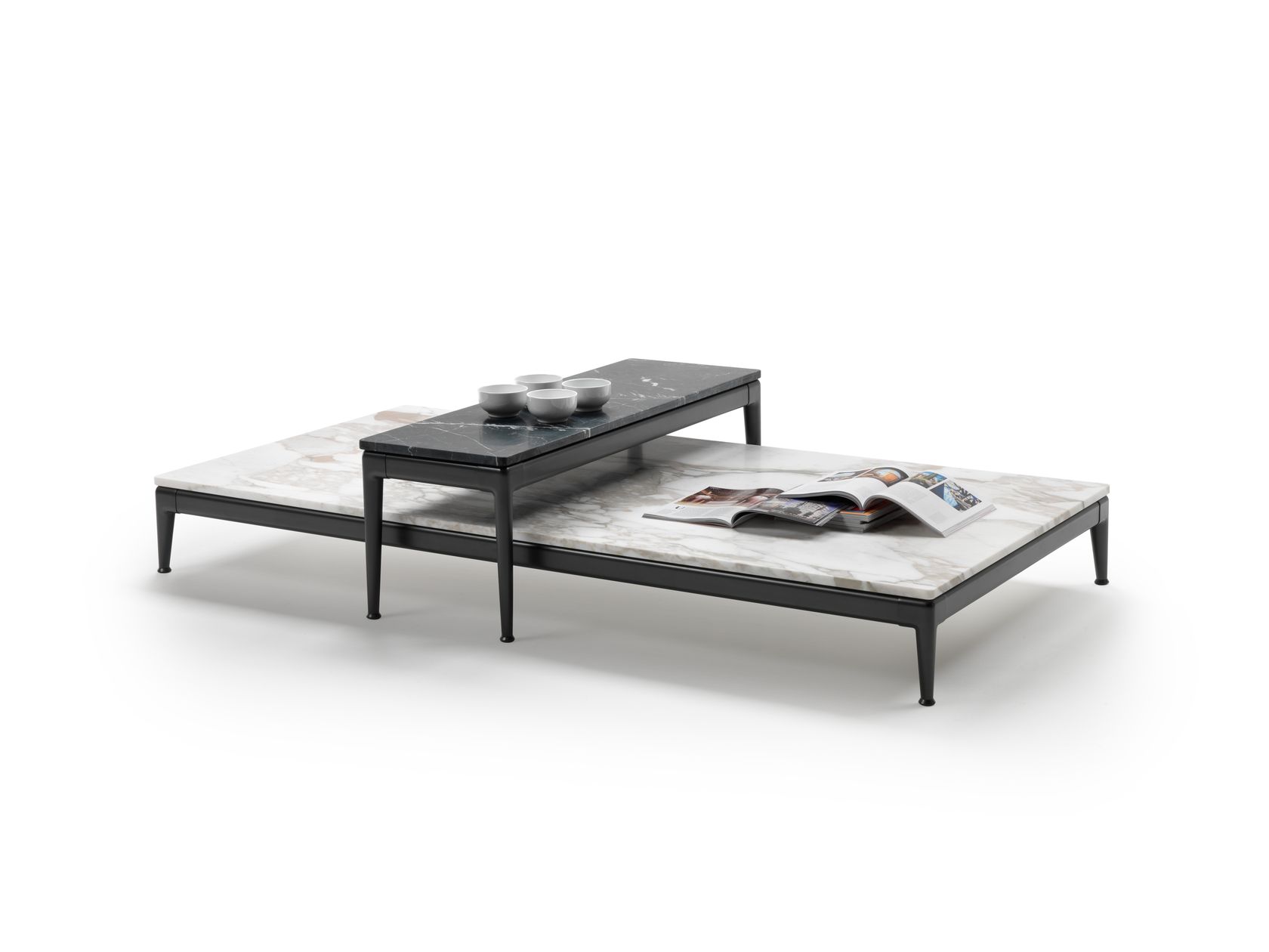 PICO Low marble coffee table By Flexform