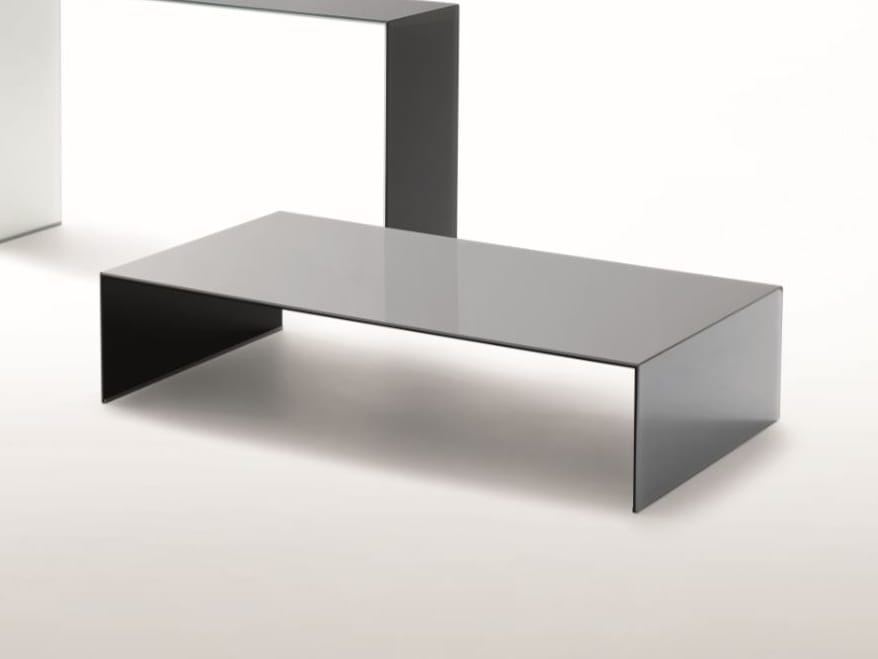 SIO2 BRIDGE Low rectangular crystal coffee table By Glas Italia | design Piero Lissoni, Carlo ...