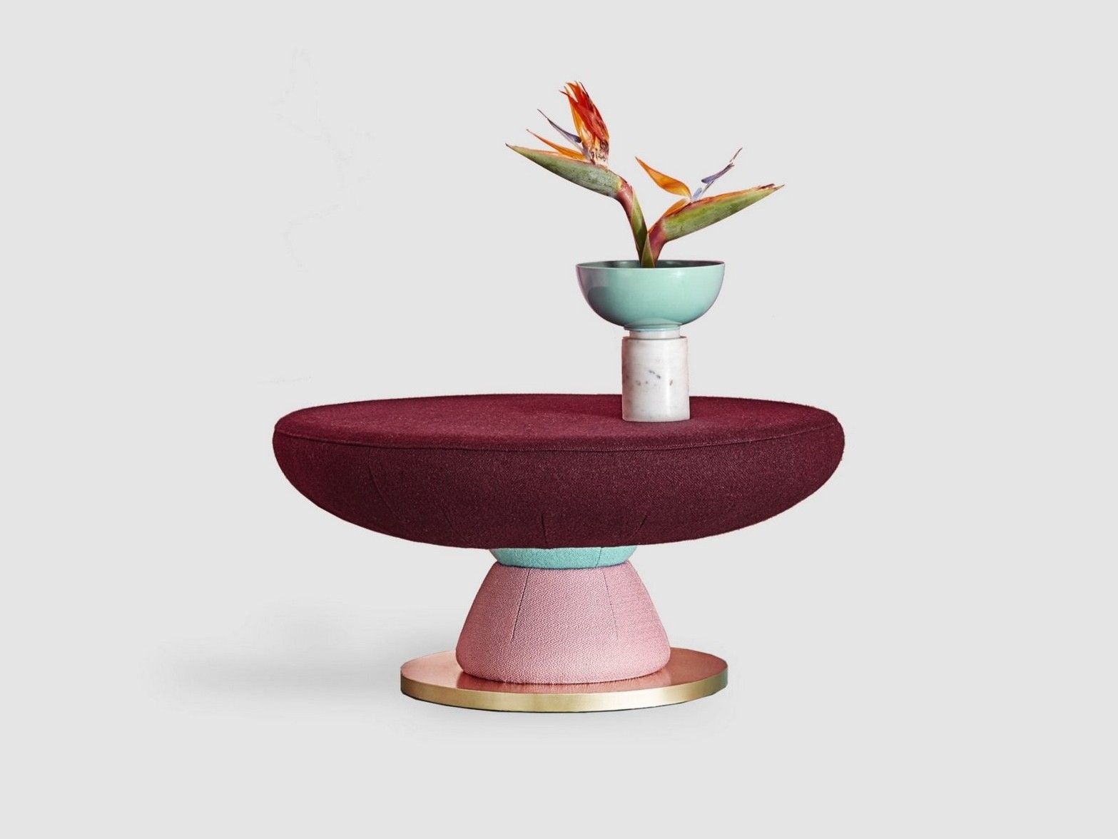 TOADSTOOL Low fabric coffee table By Missana | design Masquespacio