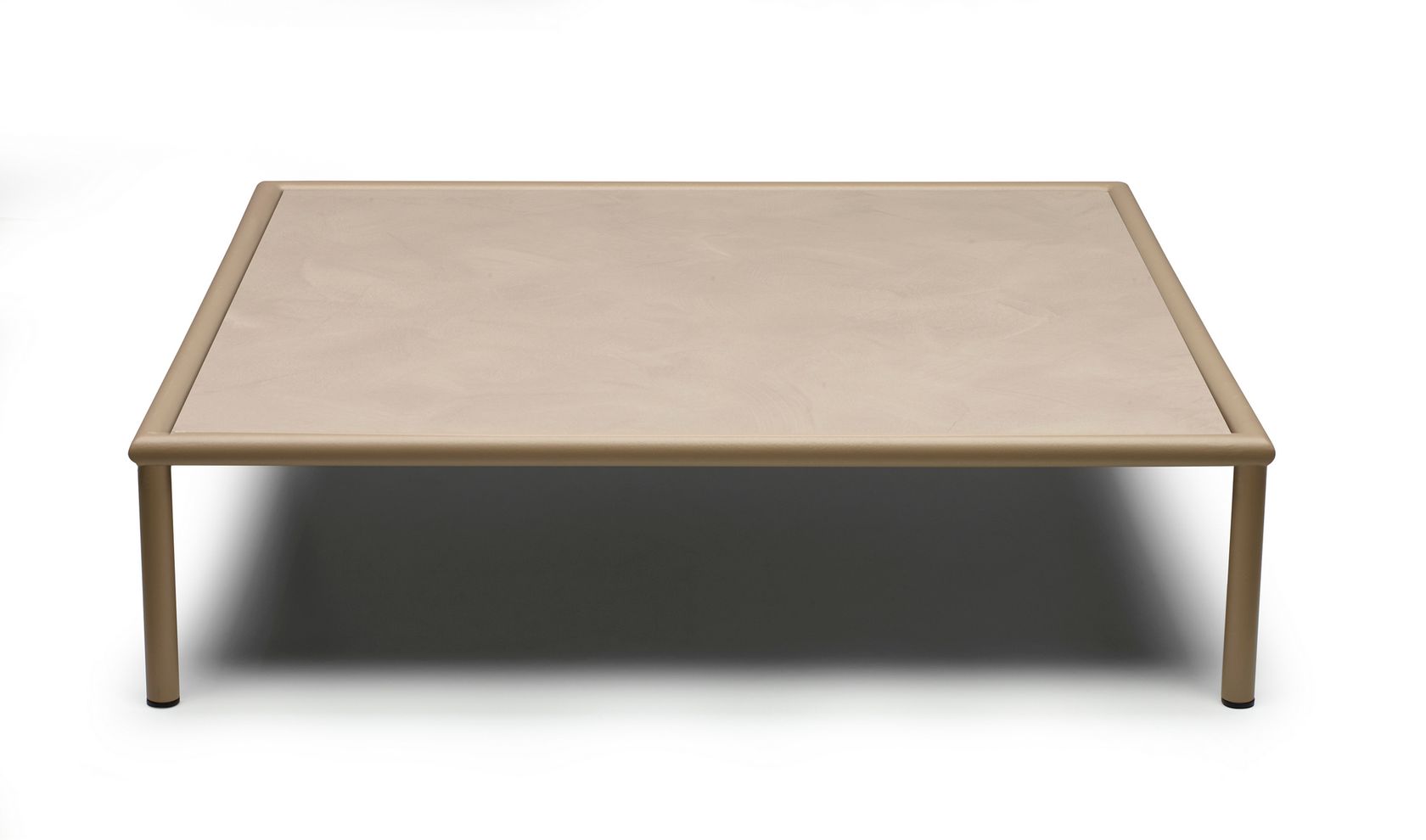 FLAP Low square Side table with coated steel frame and HPL top By SCAB ...