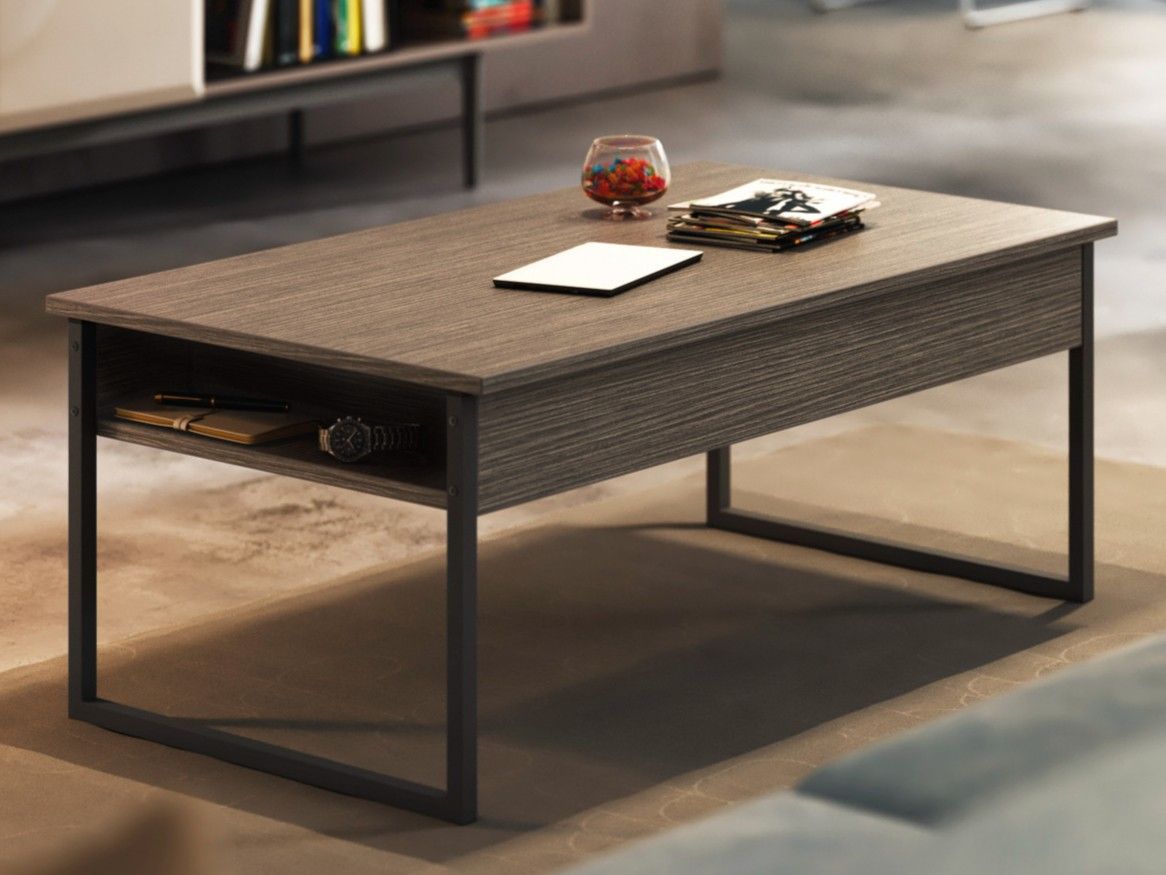Coffee table Rectangular coffee table with elevating top By Styloffice
