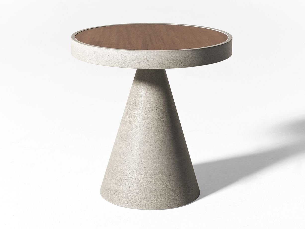 CONE OPEN AIR | Round coffee table Round Ductal® garden side table By ...