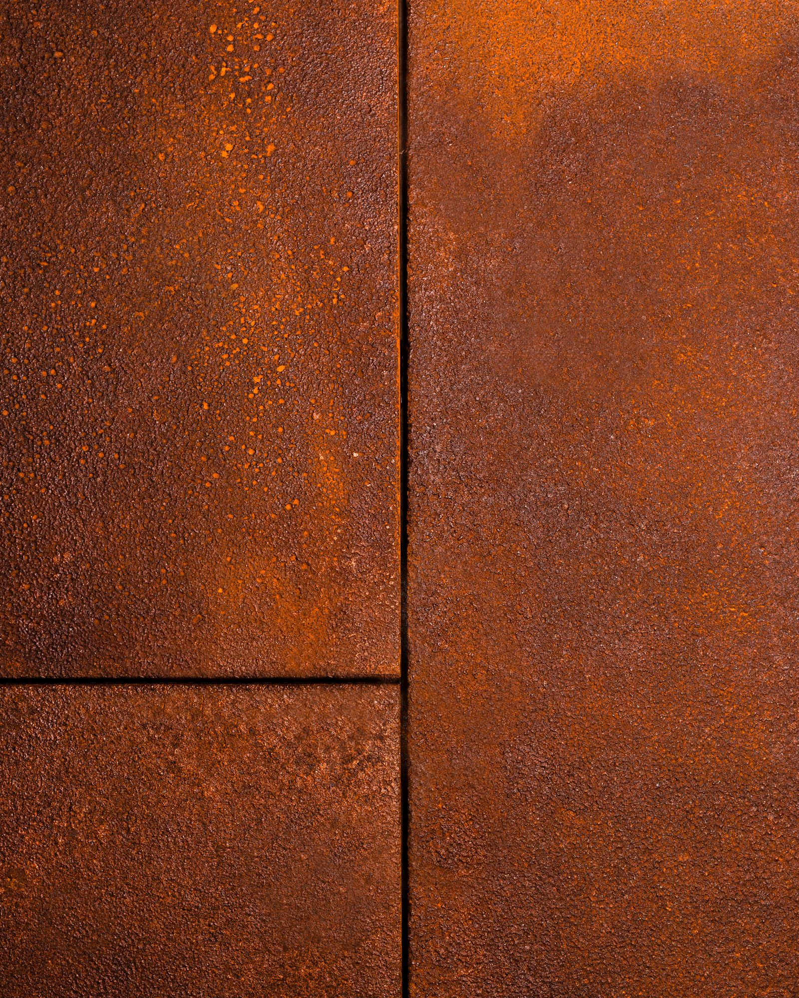 Cement wall tiles with oxidized metal effect CORTEN By Castelatto Italia