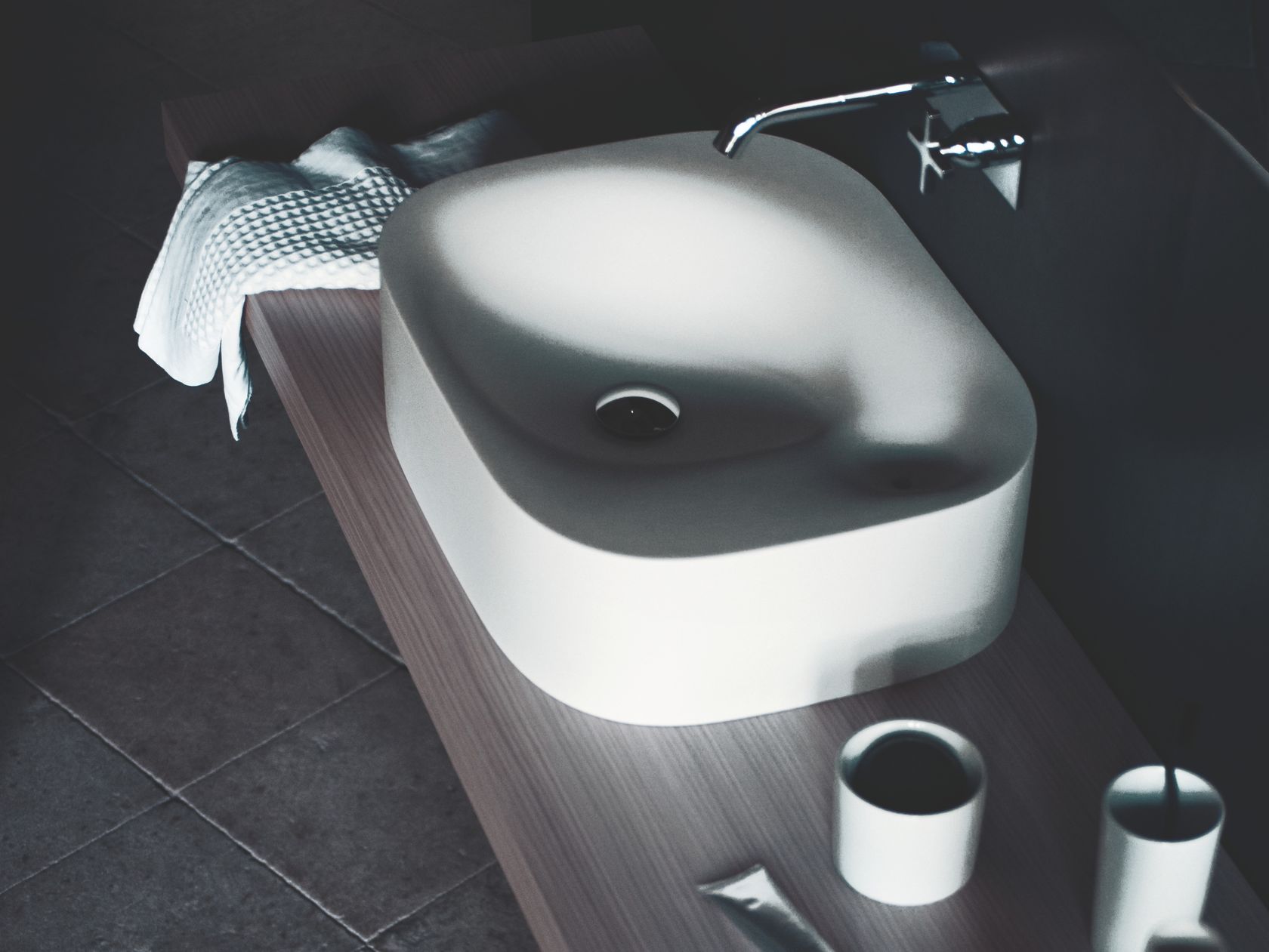 NIVIS | Countertop washbasin Nivis Collection By Agape design Shiro ...