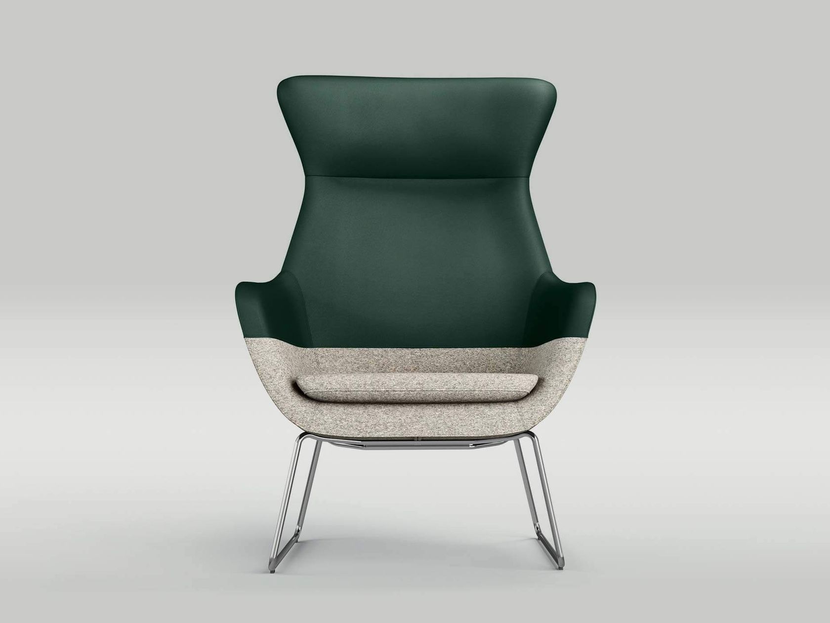 CRONA LOUNGE | Sled base armchair crona Collection By Brunner design Archirivolto