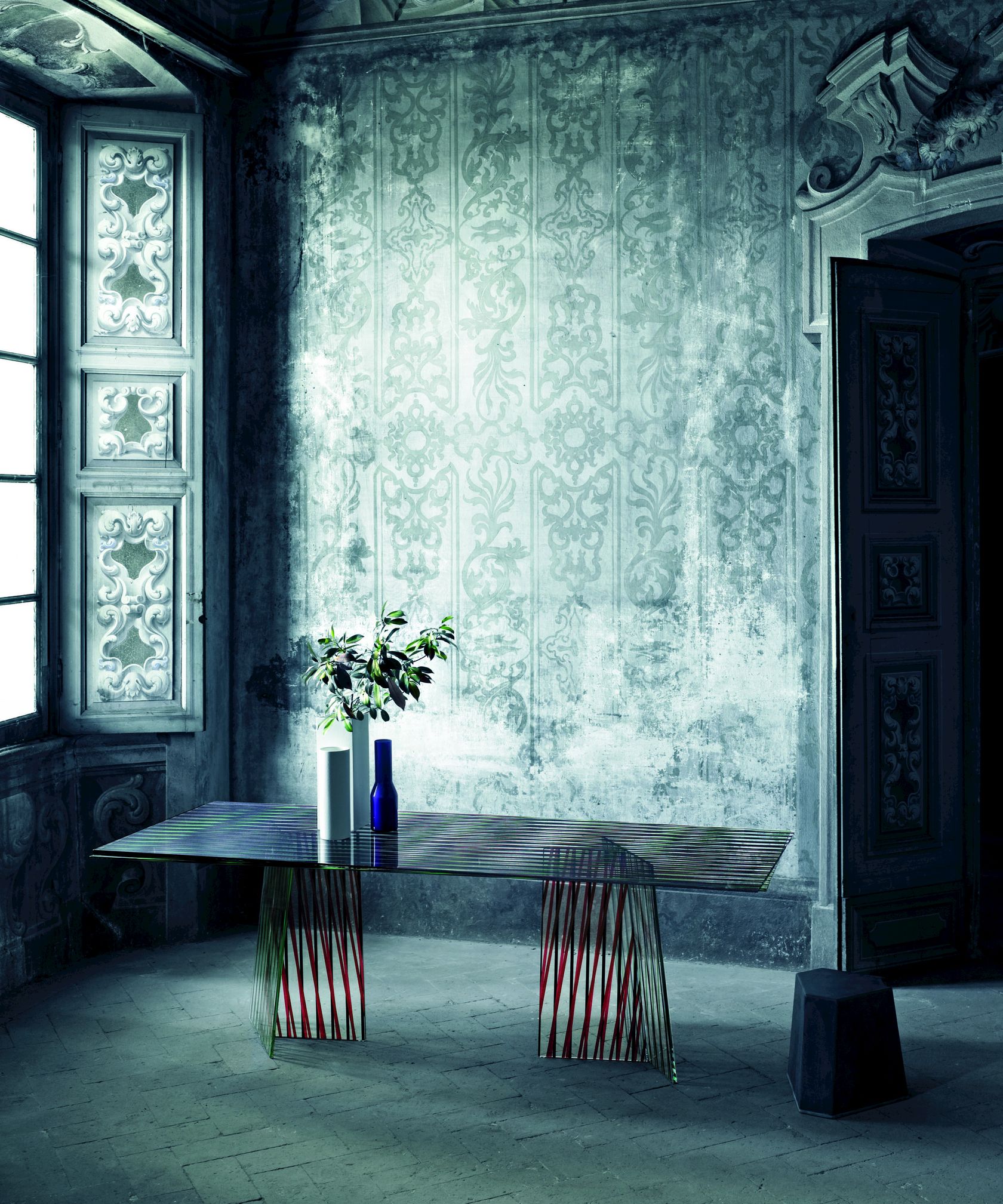 CROSSING Rectangular crystal table By Glas Italia | design Patricia ...