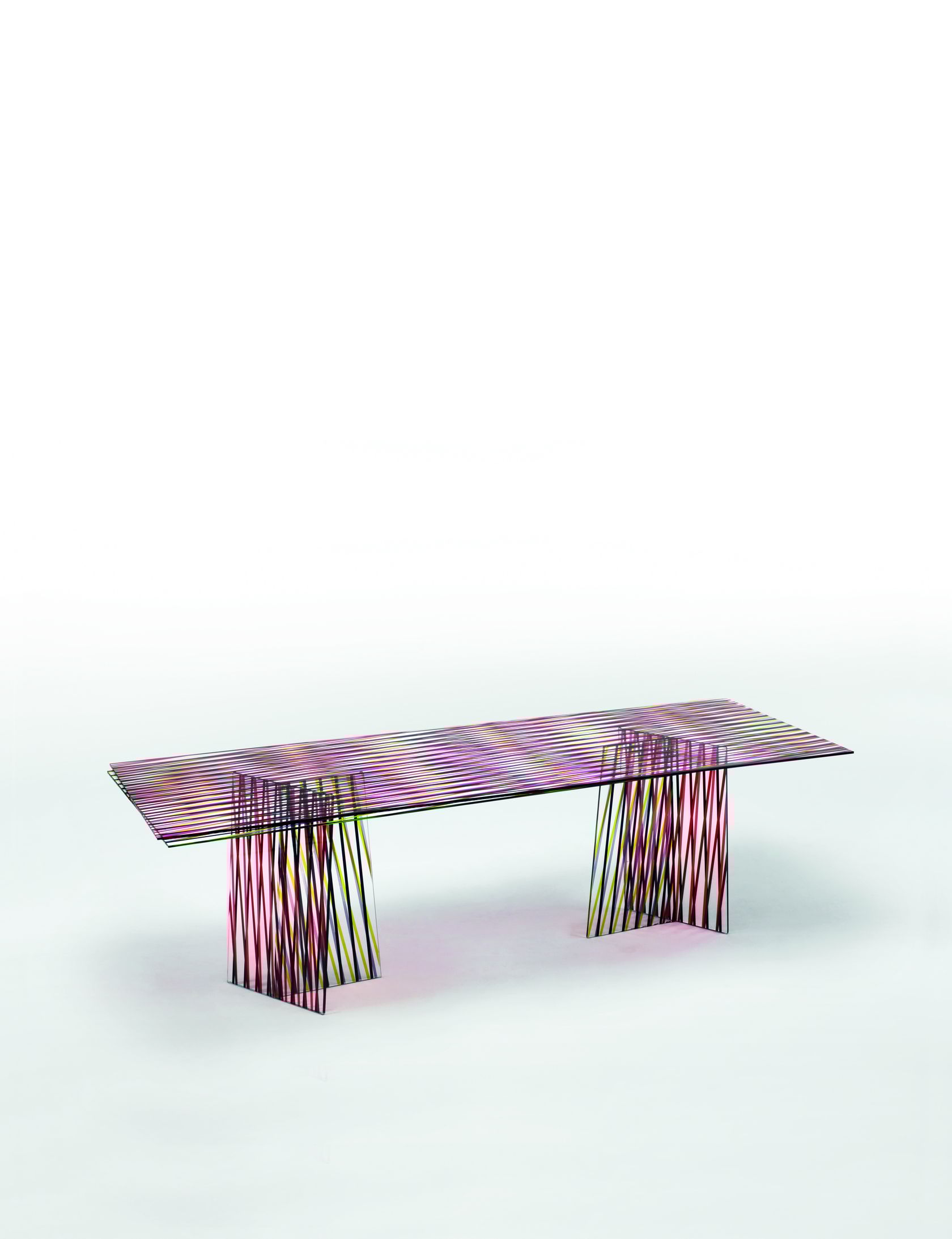 CROSSING Rectangular crystal table By Glas Italia | design Patricia ...